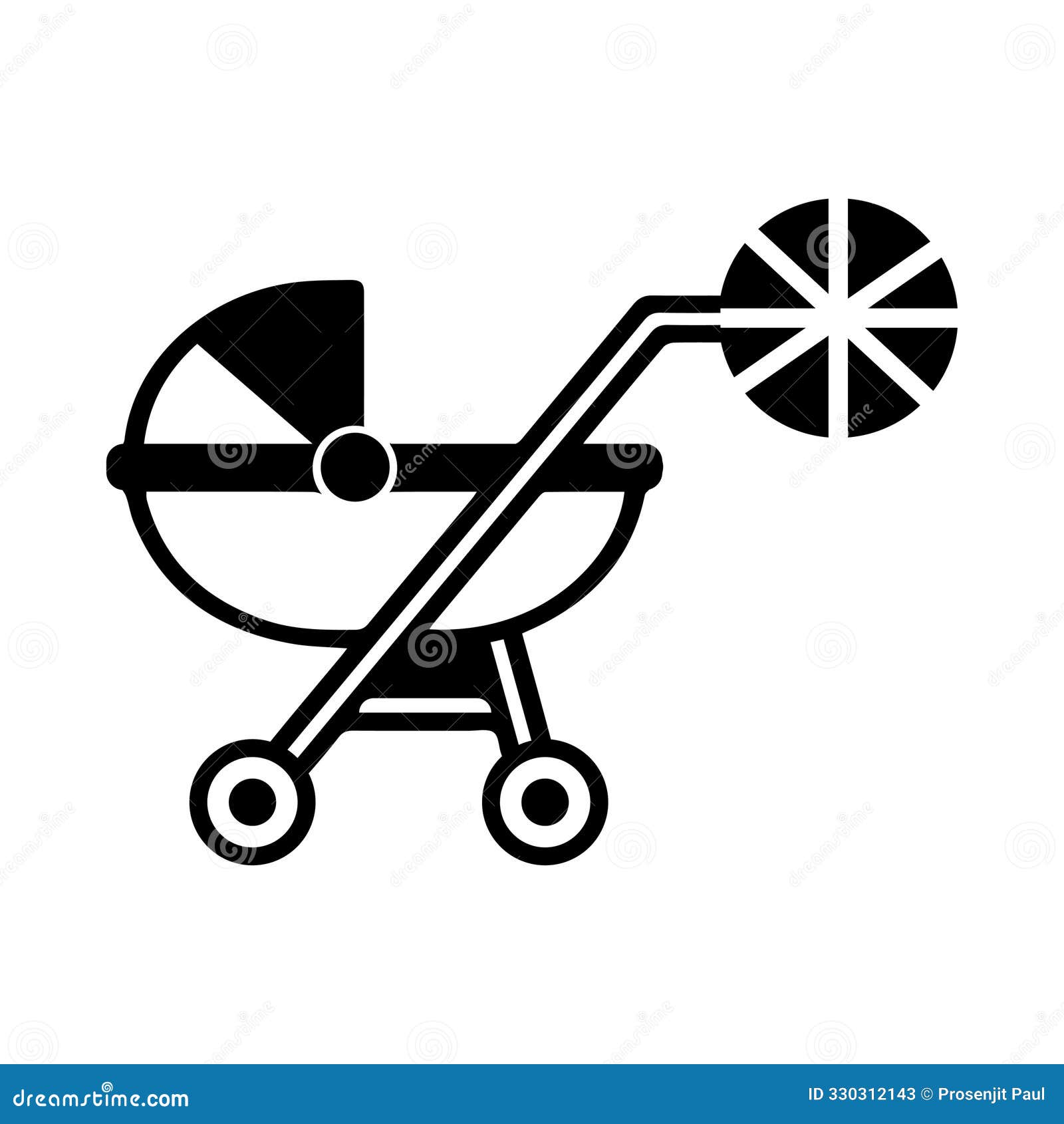 Pushchair, Carriage, Infant Car, Pram Icon Vector Illustration ...