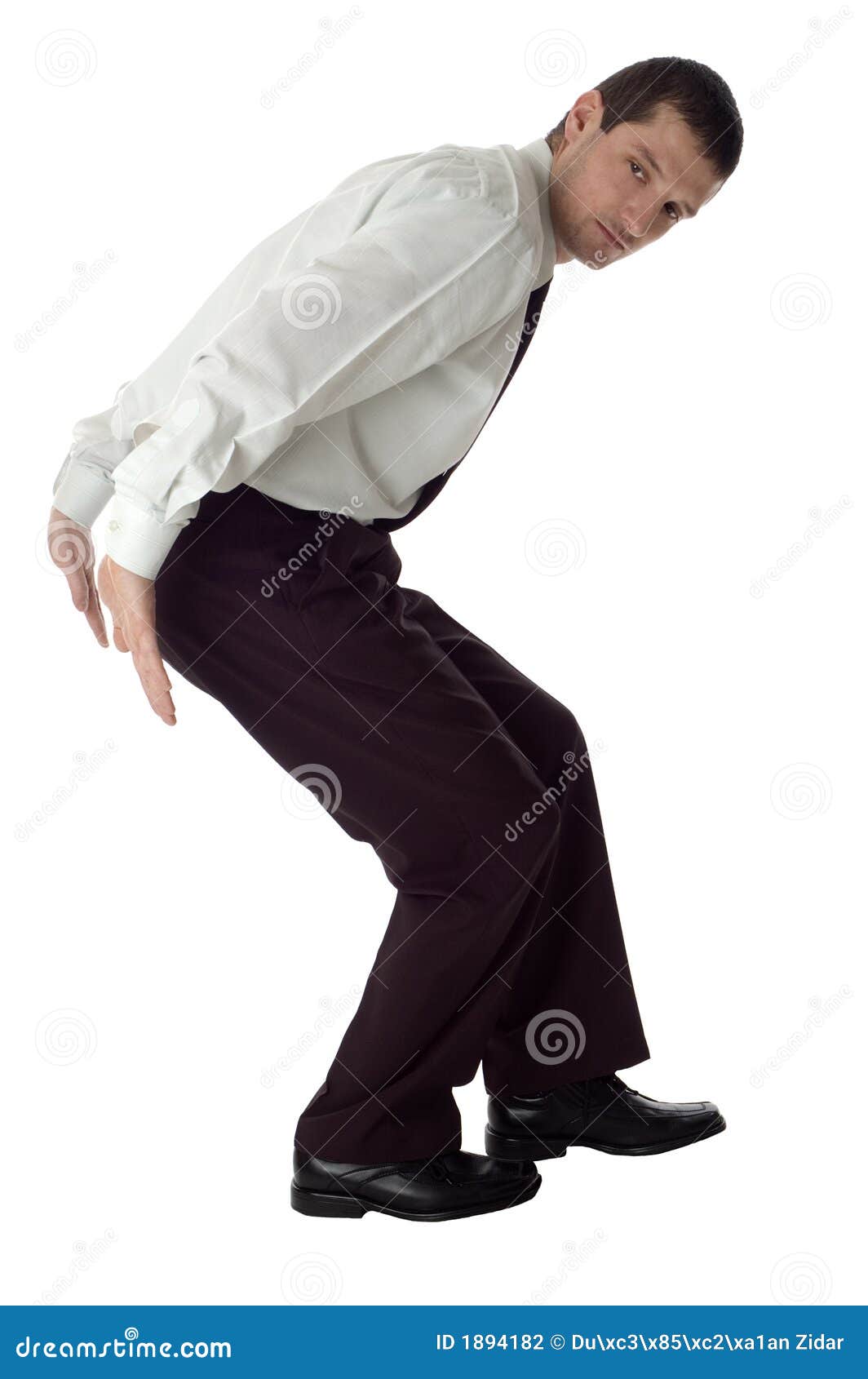 Project - Man Pushing Button On Futuristic Interface. Royalty-Free ...