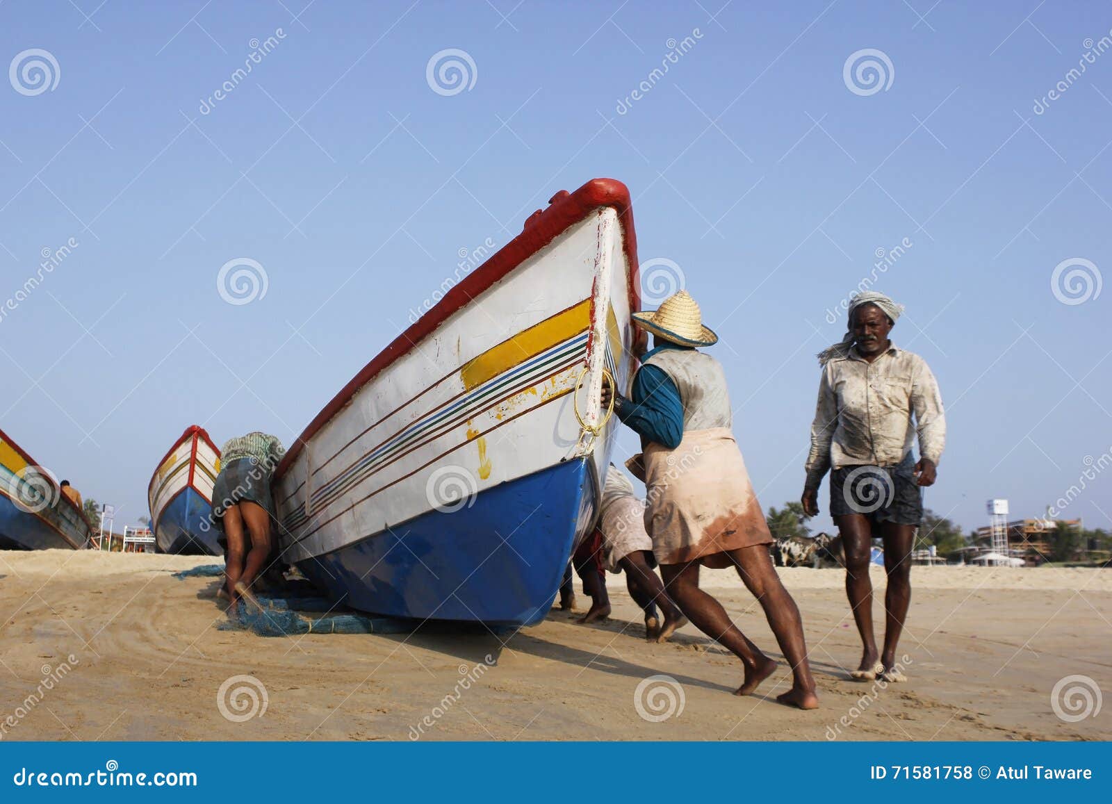 Pushing The Boat Editorial Image | CartoonDealer.com #142071424