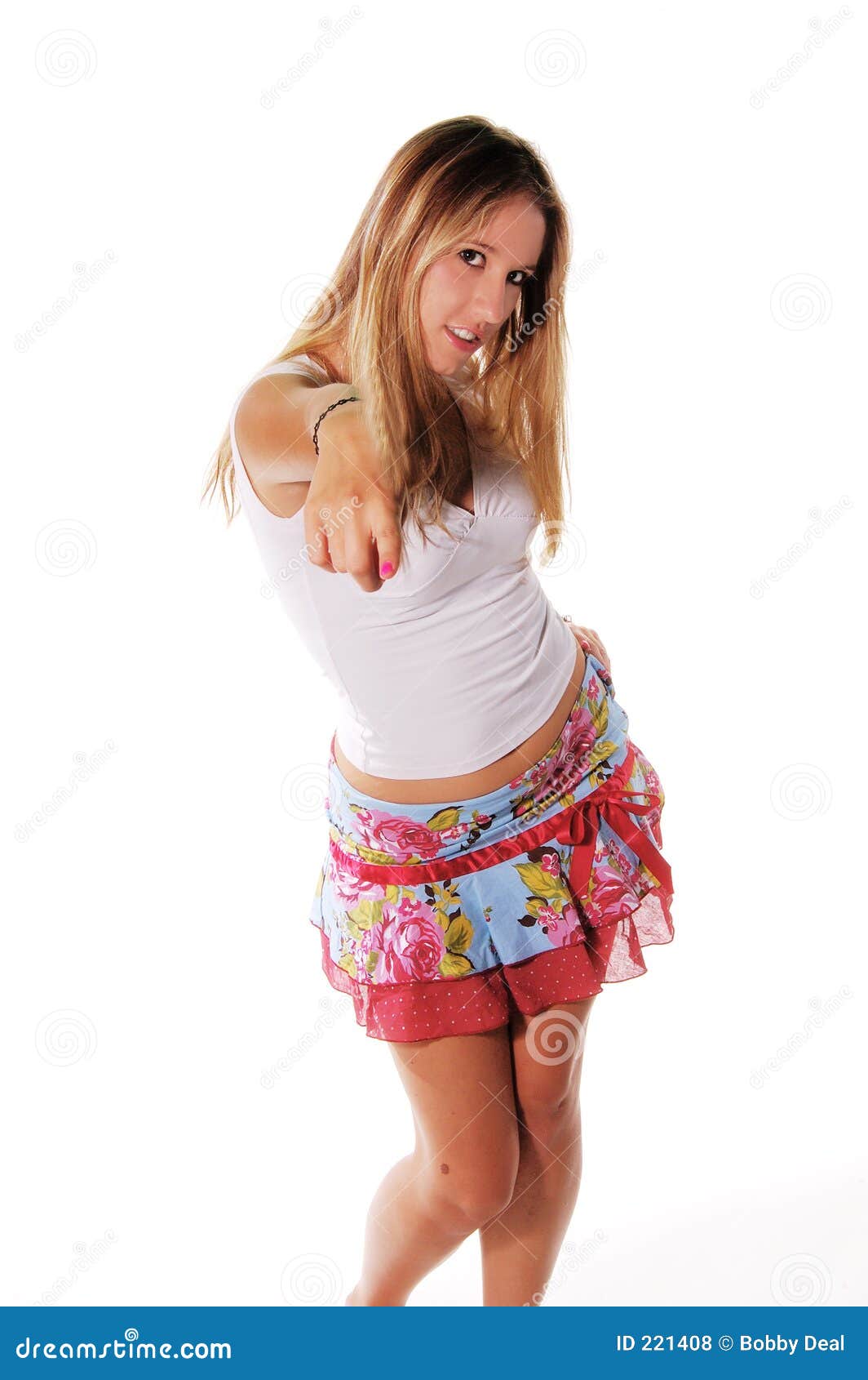 Pushing Buttons stock photo. Image of fashion, point, woman - 221408