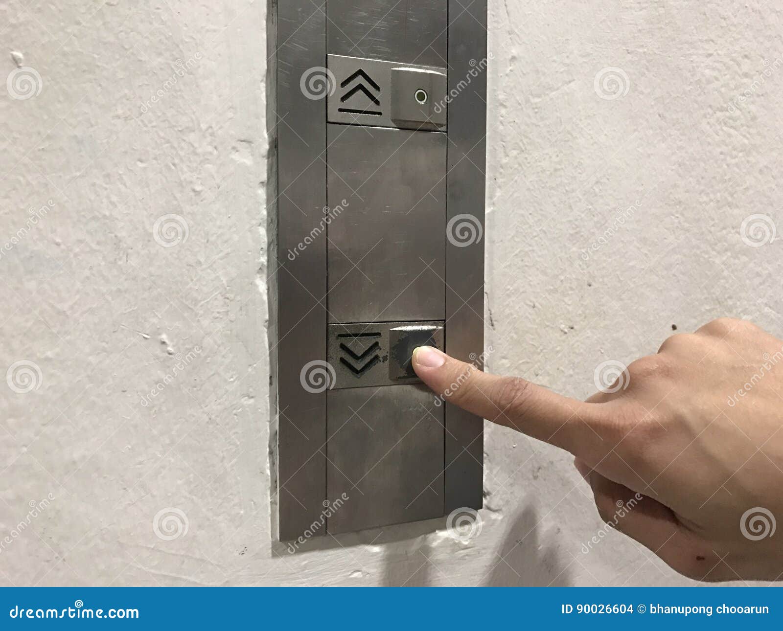 Pushing Elevator Down Button Stock Image | CartoonDealer.com #61698355