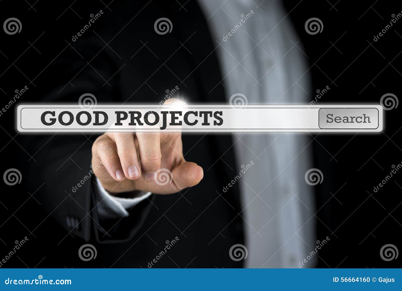 Pushing Good Projects Search Bar Stock Photo - Image of project ...