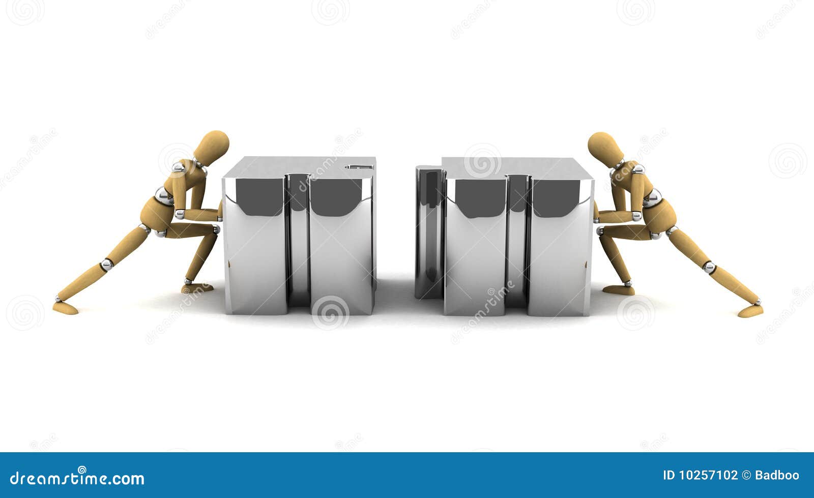 Pushing hard stock illustration. Illustration of background - 10257102