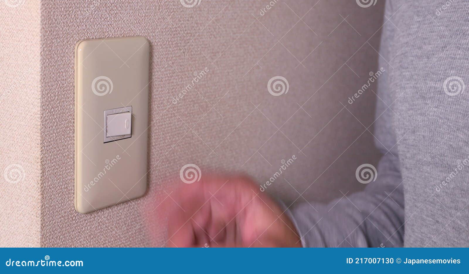Light Switch Pushing by Male Hand Daytime Closeup Stock Footage - Video ...
