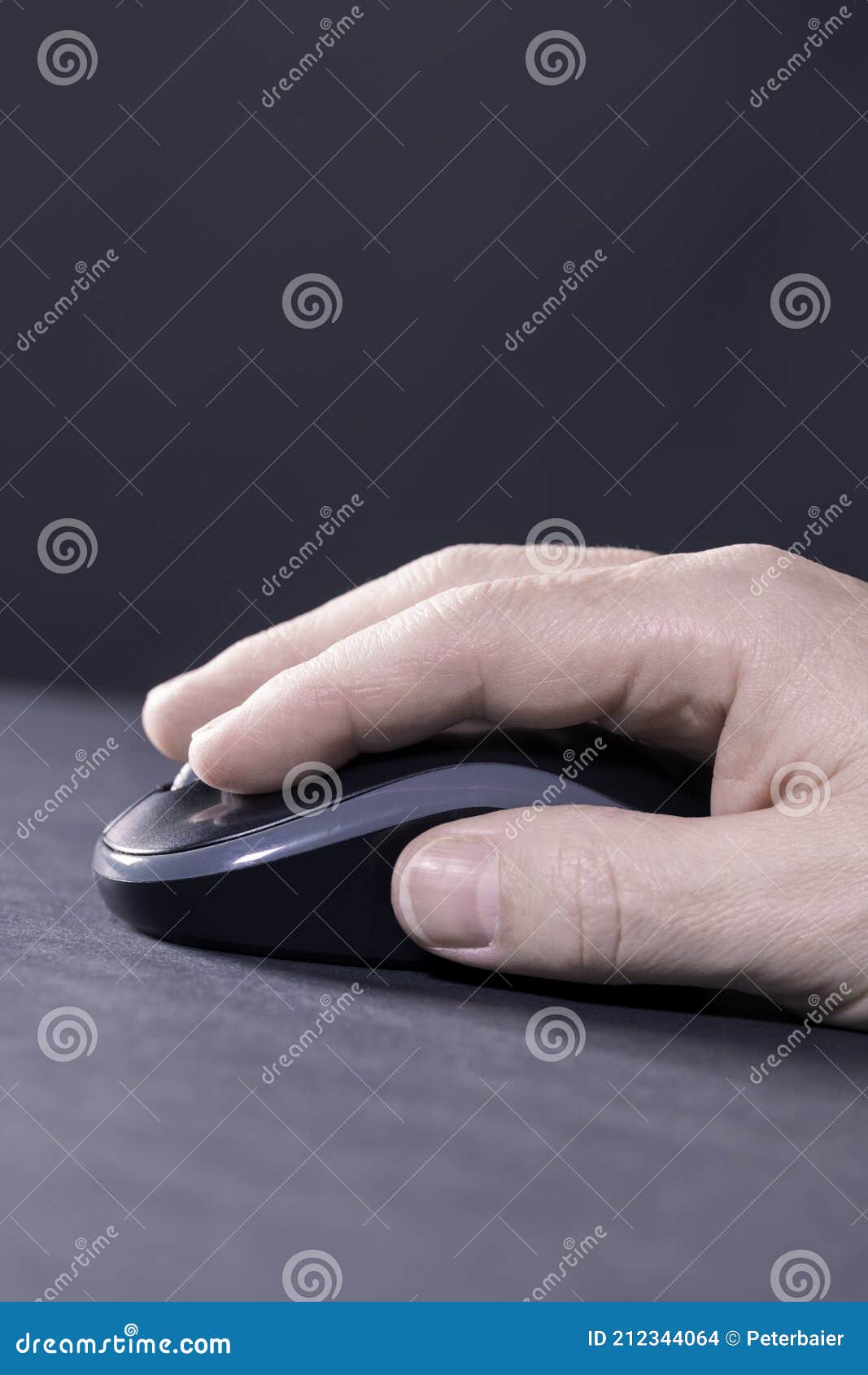 Pushing the Mouse stock photo. Image of isolated, technology - 212344064