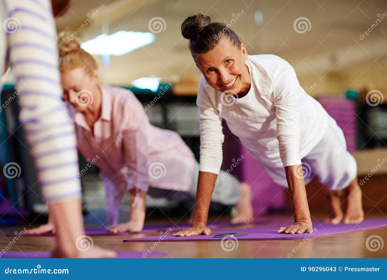 Pushing up stock image. Image of mature, senior, looking - 90296043