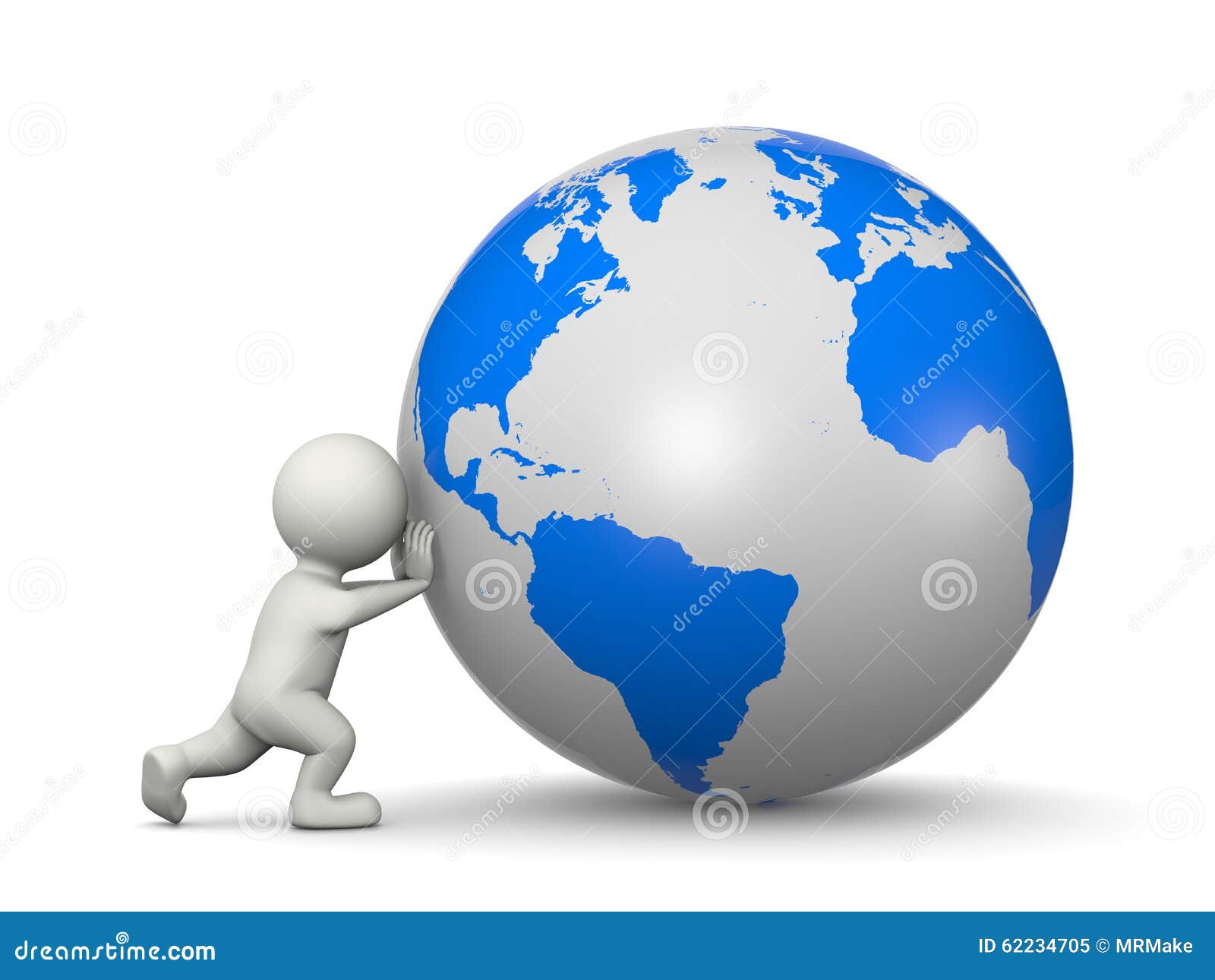 Pushing the World stock illustration. Illustration of forward - 62234705