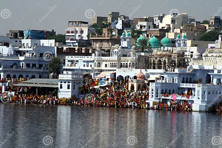 Pushkar India stock image. Image of sacred, pilgrims, devotees - 8430835