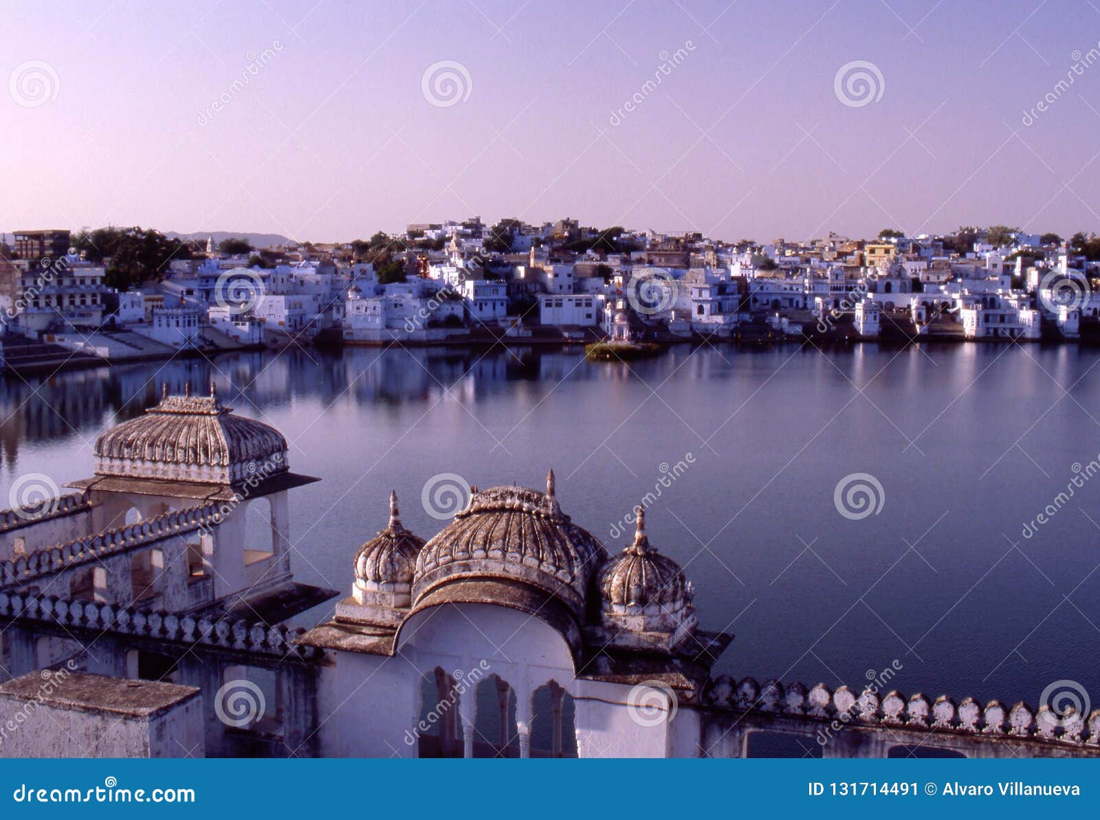 Pushkar, India, View of the Ghats Stock Image - Image of india, pushkar ...