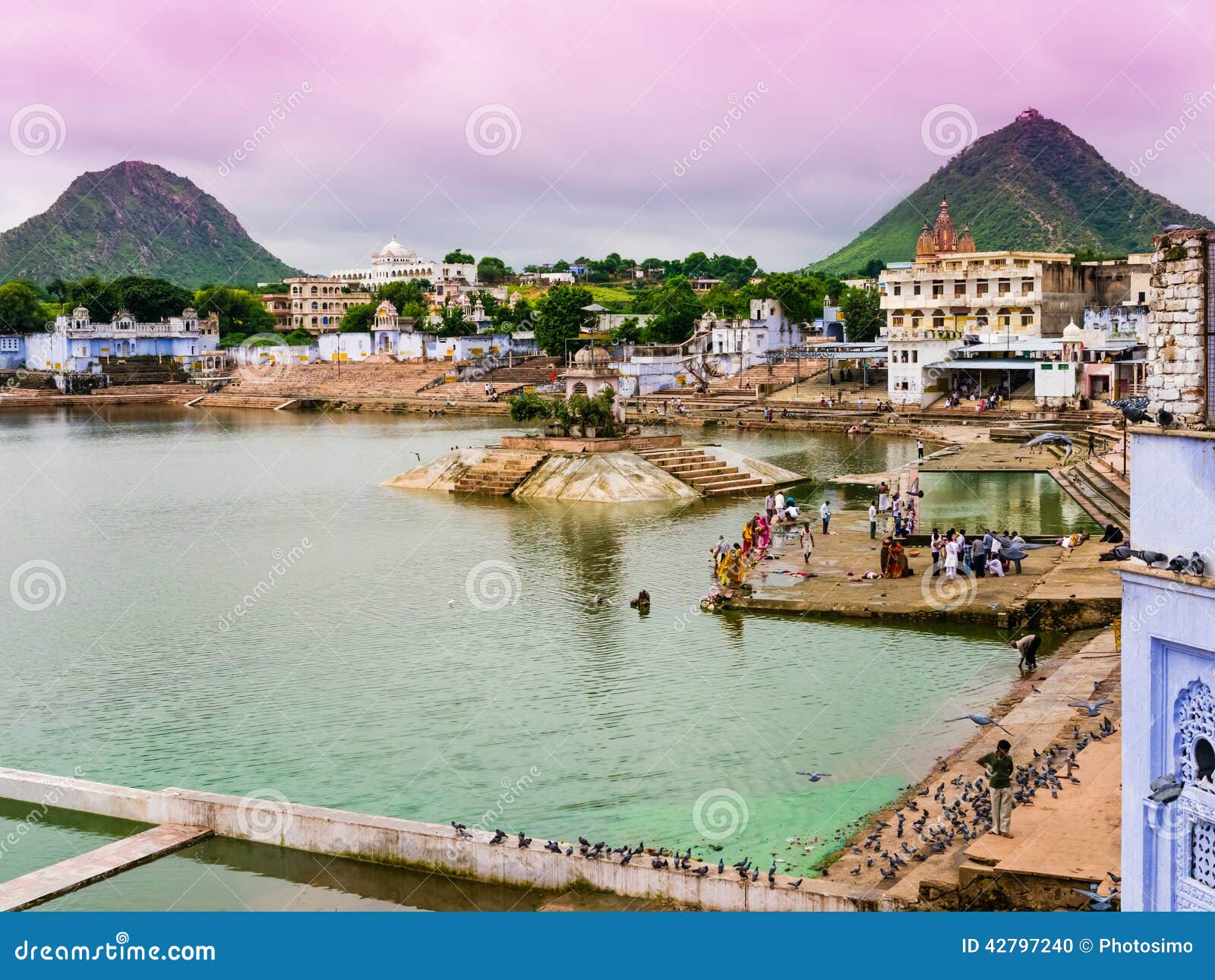 Pushkar, Rajasthan, India editorial image. Image of pilgrimage - 42797240