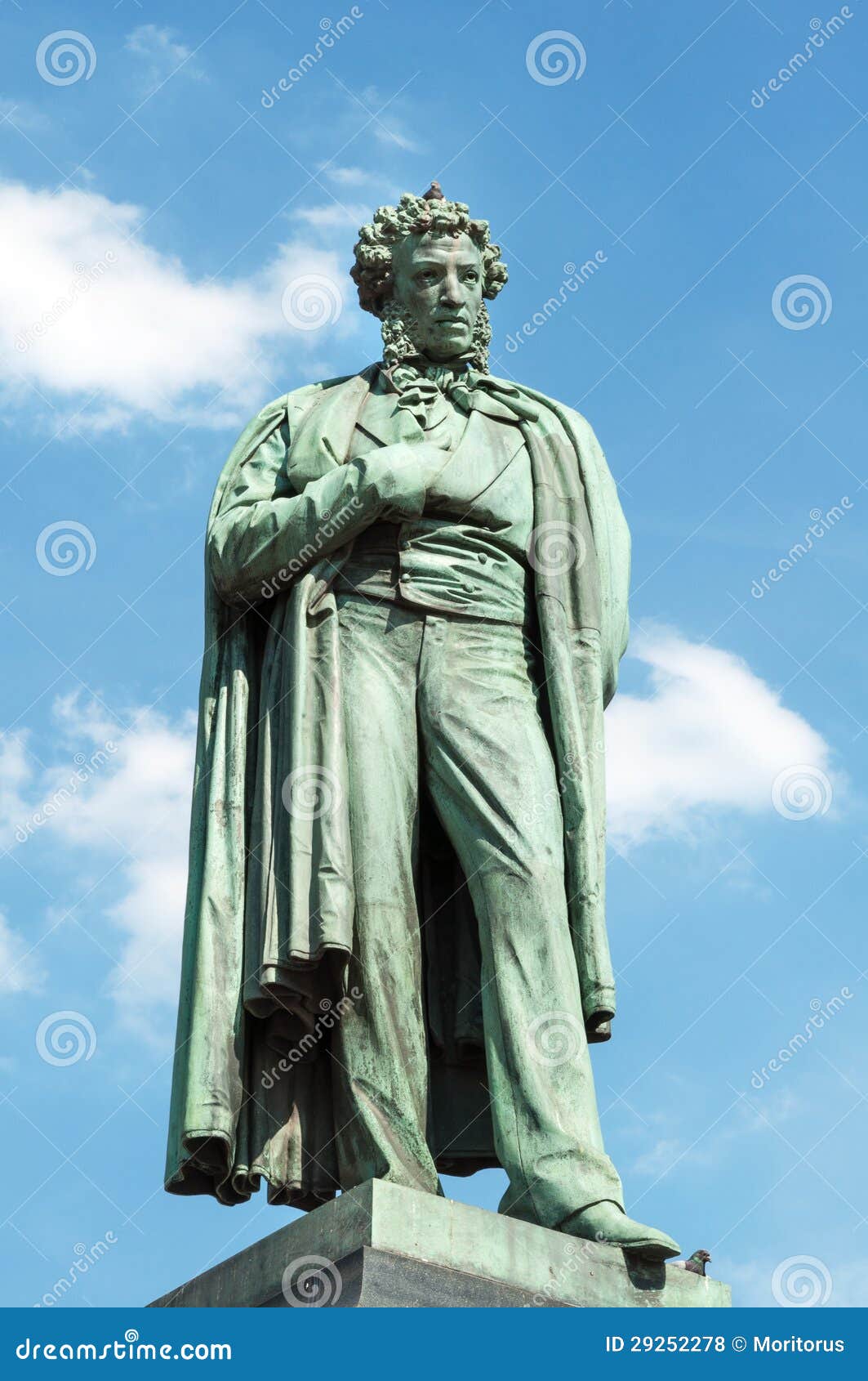 Pushkin stock photo. Image of memorial, figure, historical - 29252278