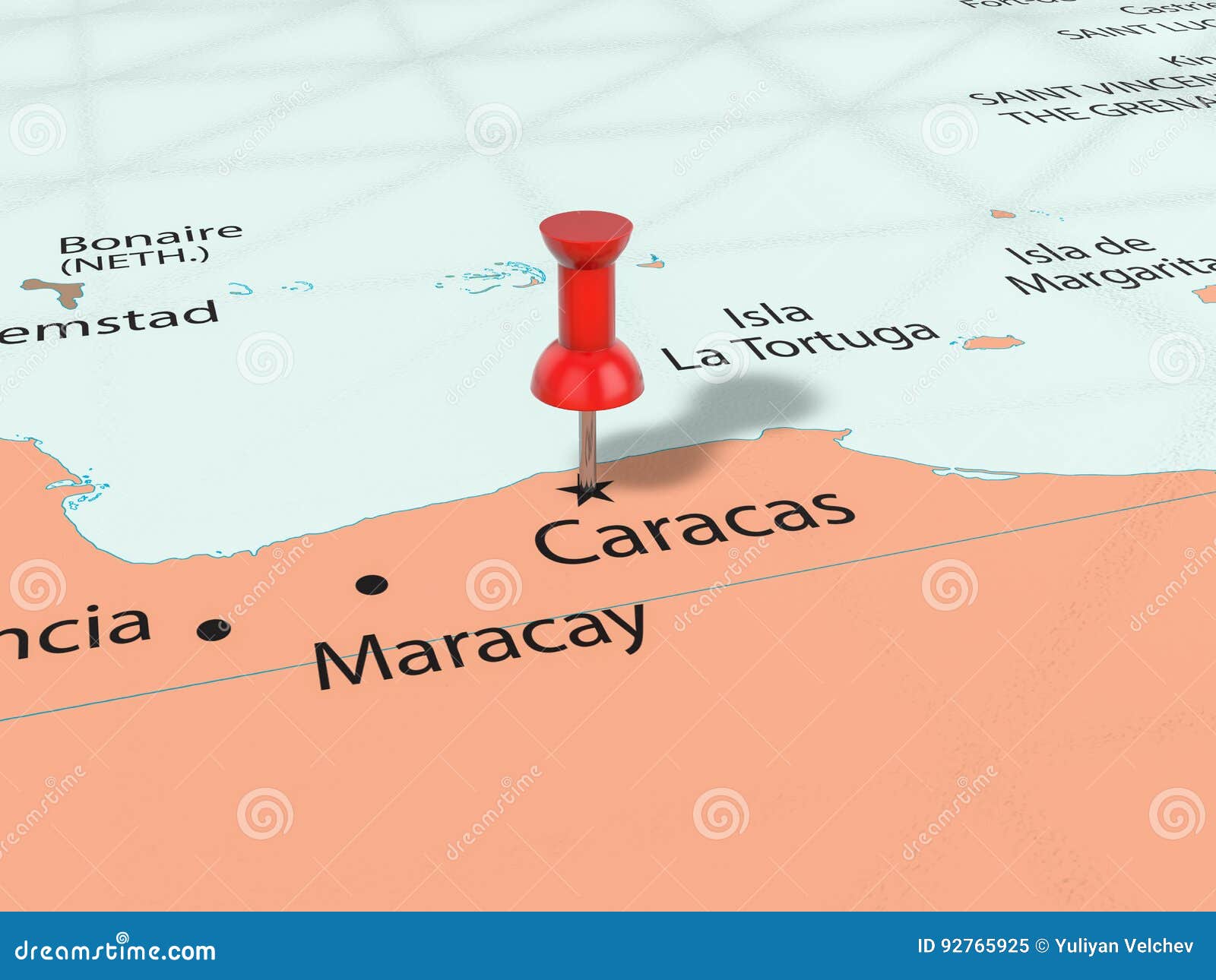 Caracas Location Map Stock Illustration | CartoonDealer.com #359352877