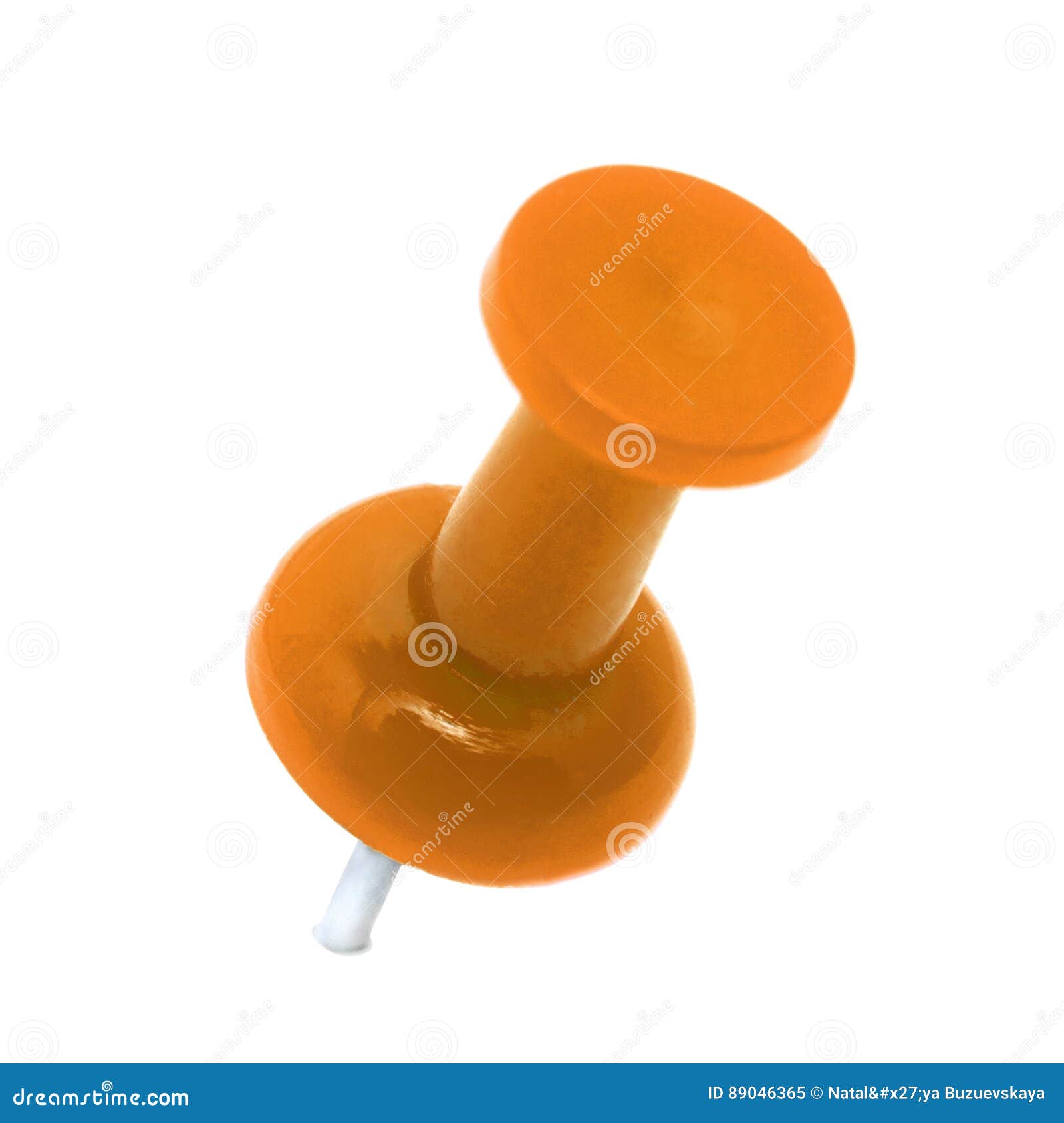 Pushpin Color Orange Close Up Stock Image - Image of clamp, fastener ...