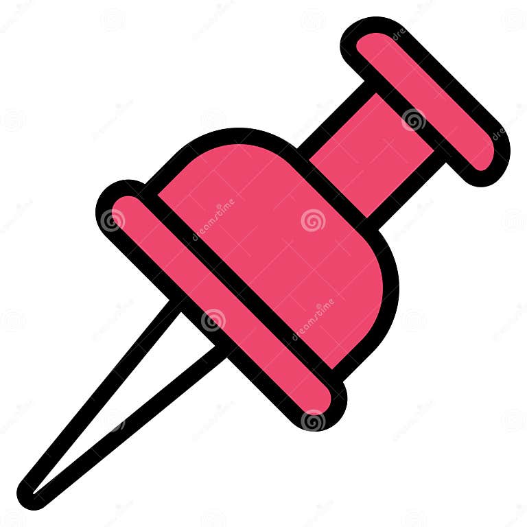 Pushpin Icon, Location Map and Navigation Vector Stock Vector ...