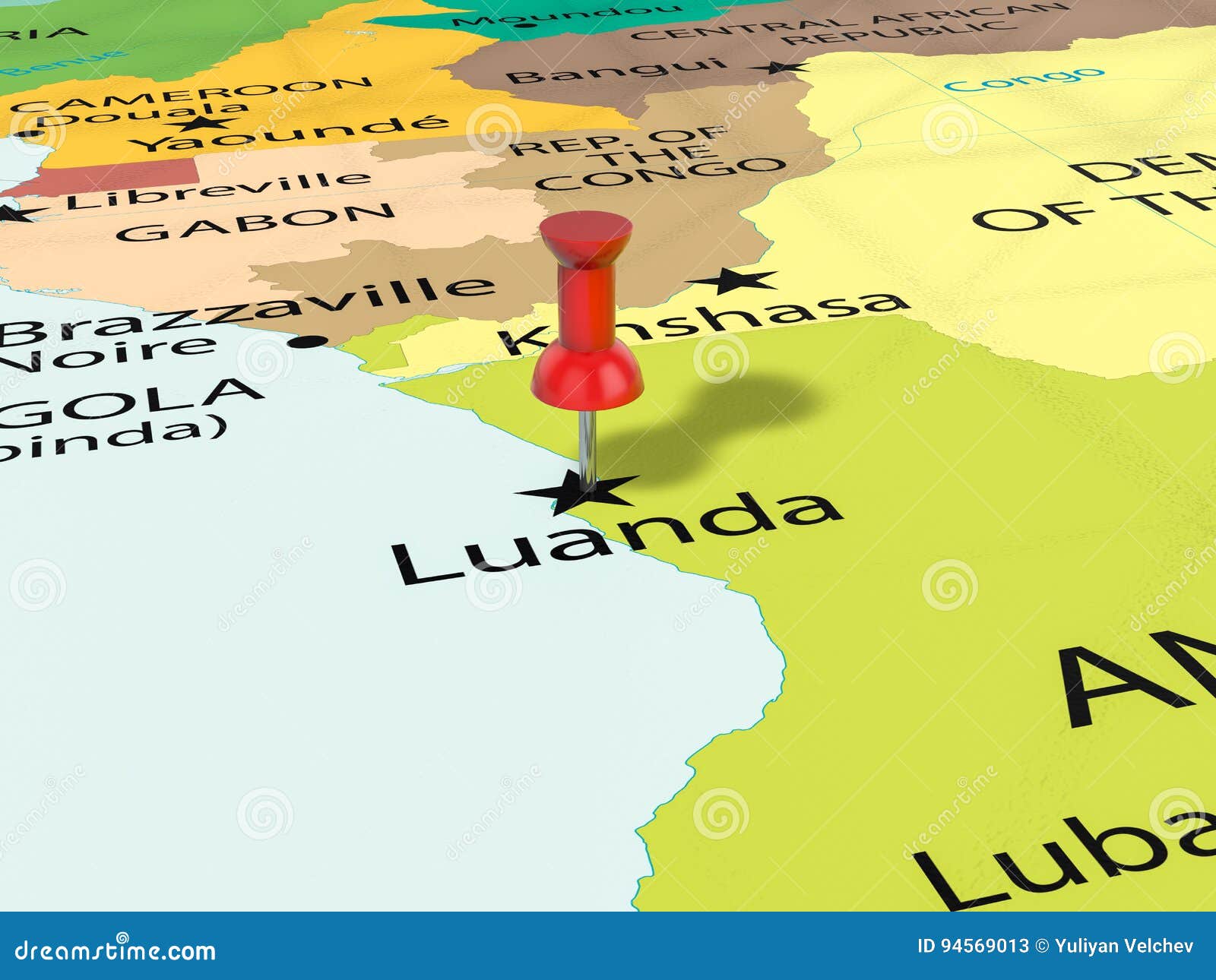 Location Map Of Luanda Province Vector Illustration | CartoonDealer.com ...