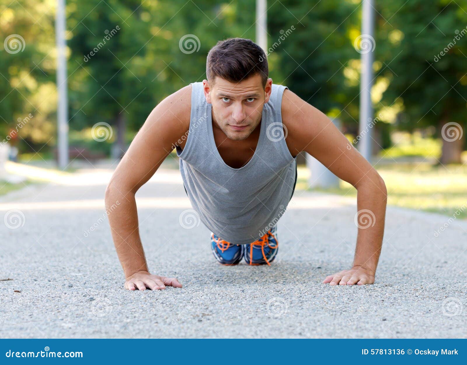 Pushups stock photo. Image of person, motion, activity - 57813136