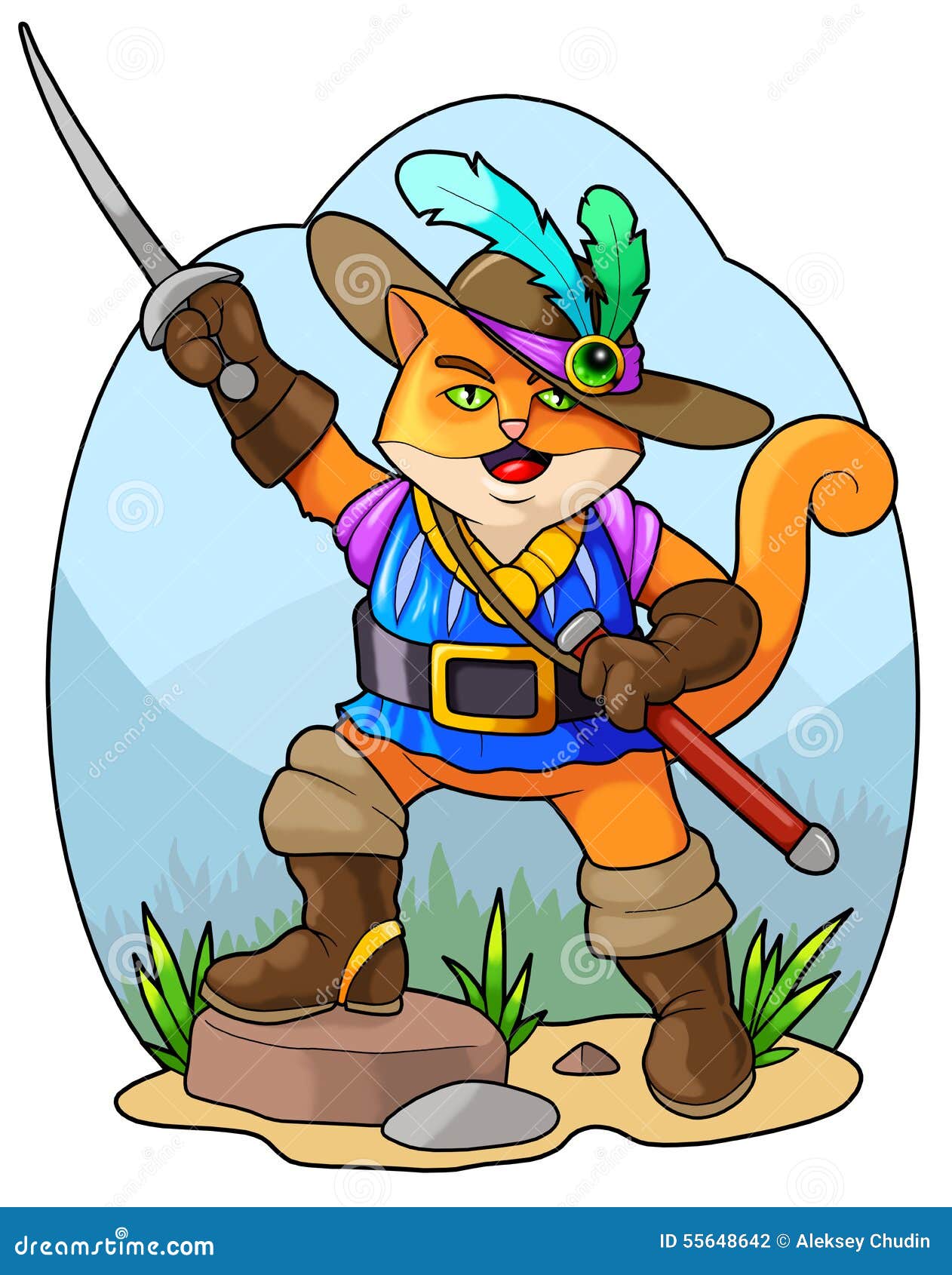 Puss in Boots stock illustration. Illustration of boots - 55648642