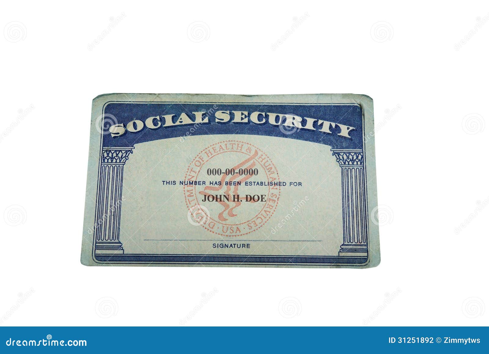 Pusta karta zdjęcie stock. Obraz złożonej z ubezpieczenie - 31251892