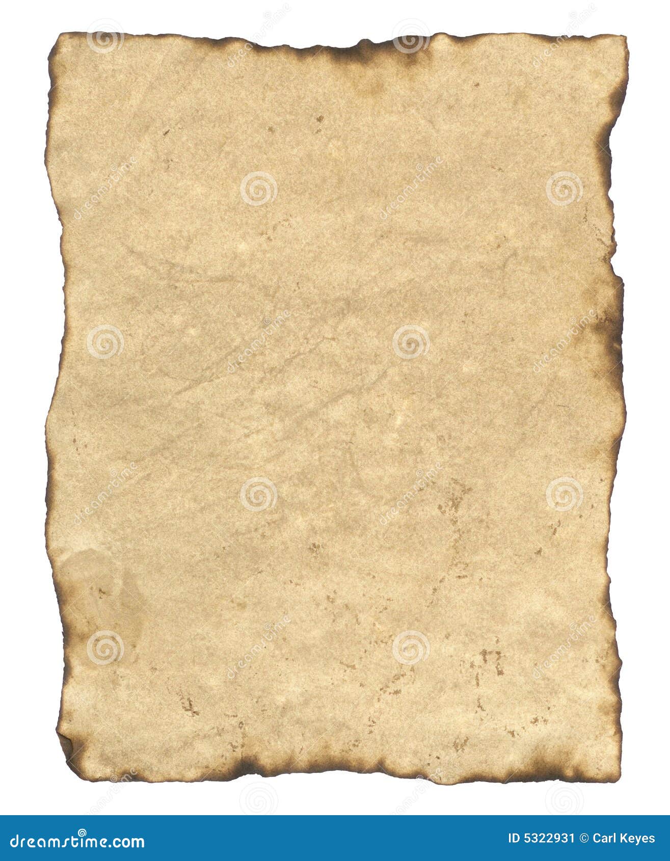 Pusty Stary Papier Pergamin Obraz Stock - Obraz: 5322931