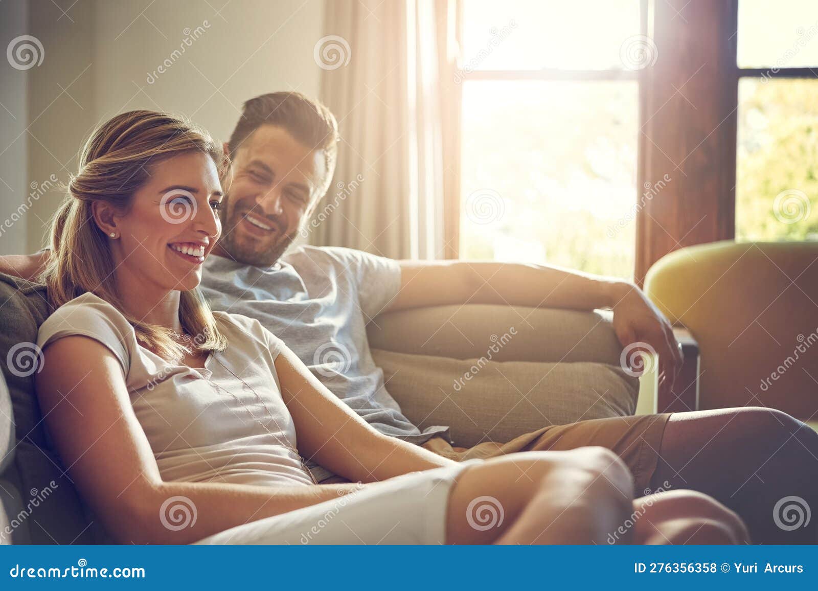 He always Put a Smile on My Face. an Affectionate Young Couple Relaxing ...