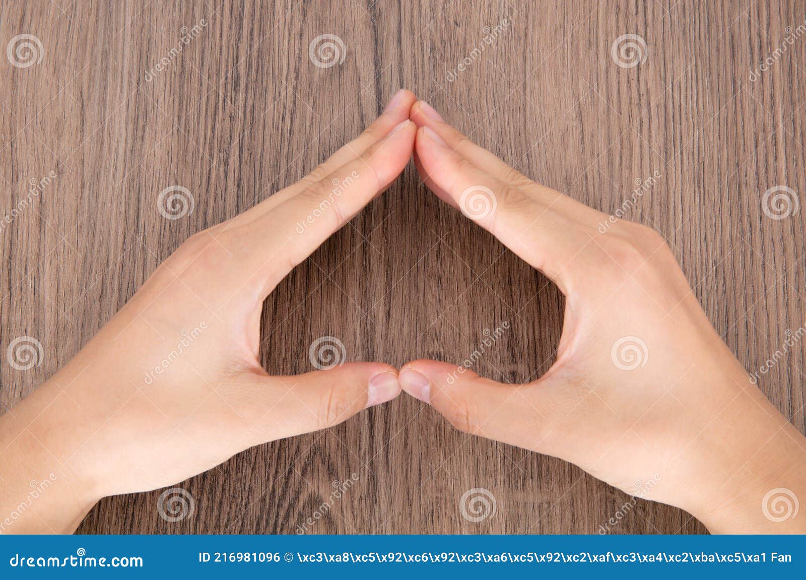 Put Your Hands on the Table As a Love Stock Photo - Image of five ...