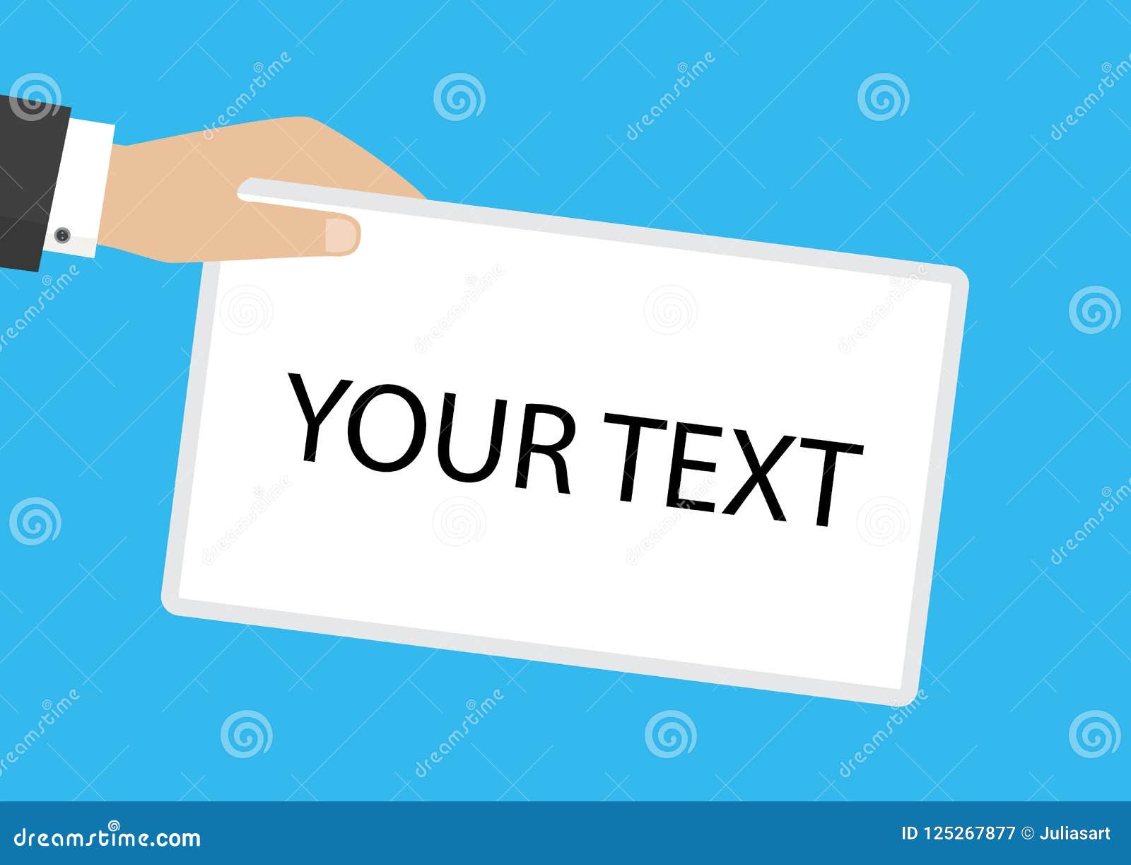 Put Your Own Text Here. Vector Illustration. Background. Template for ...