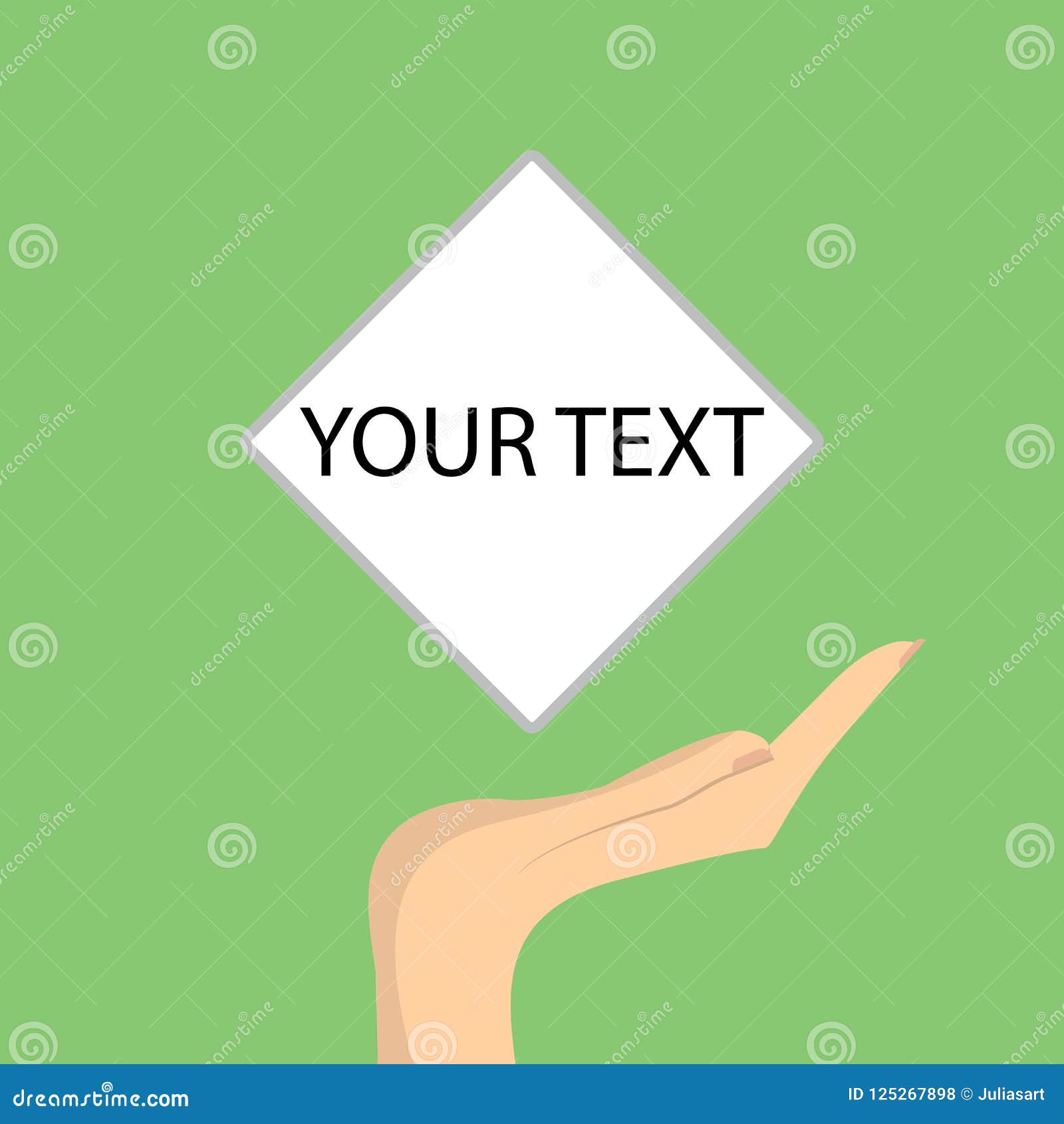 Put Your Own Text Here. Vector Illustration. Background. Template for ...