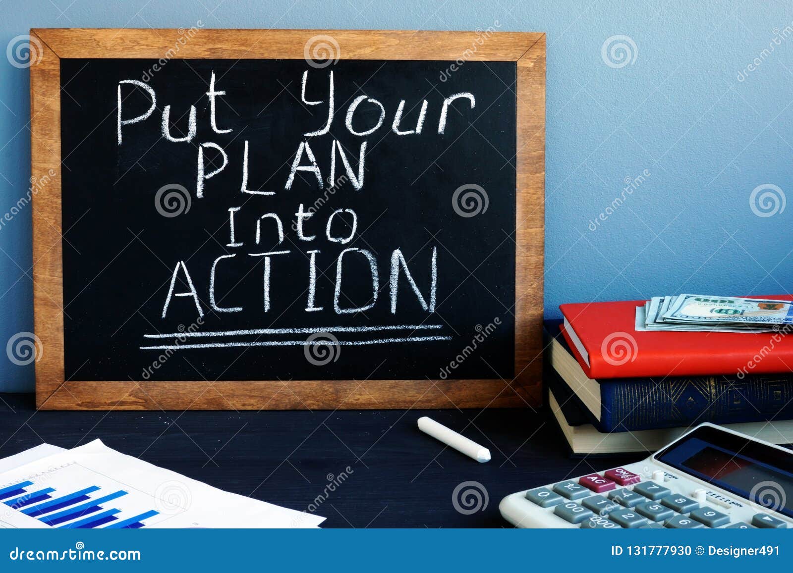 Put Your Plan Into Action Symbol. Concept Words Put Your Plan Into ...