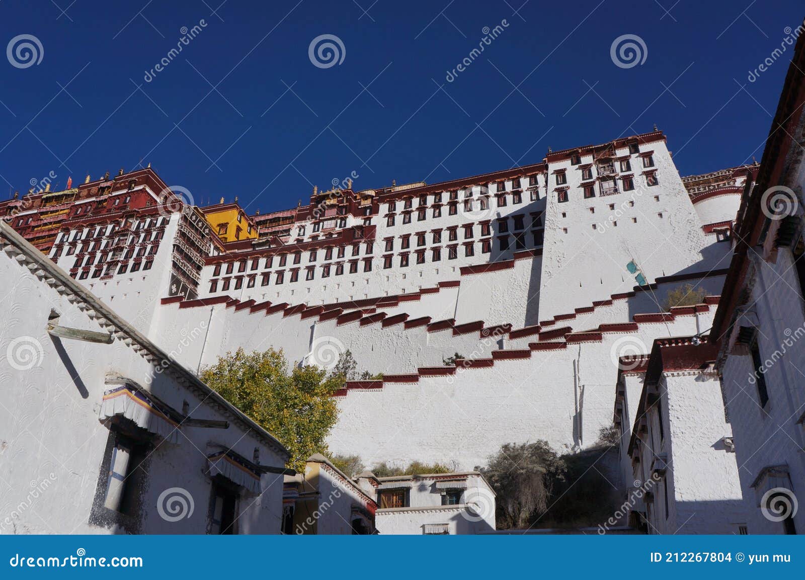 Putala palace stock photo. Image of tibet, palace, area - 212267804