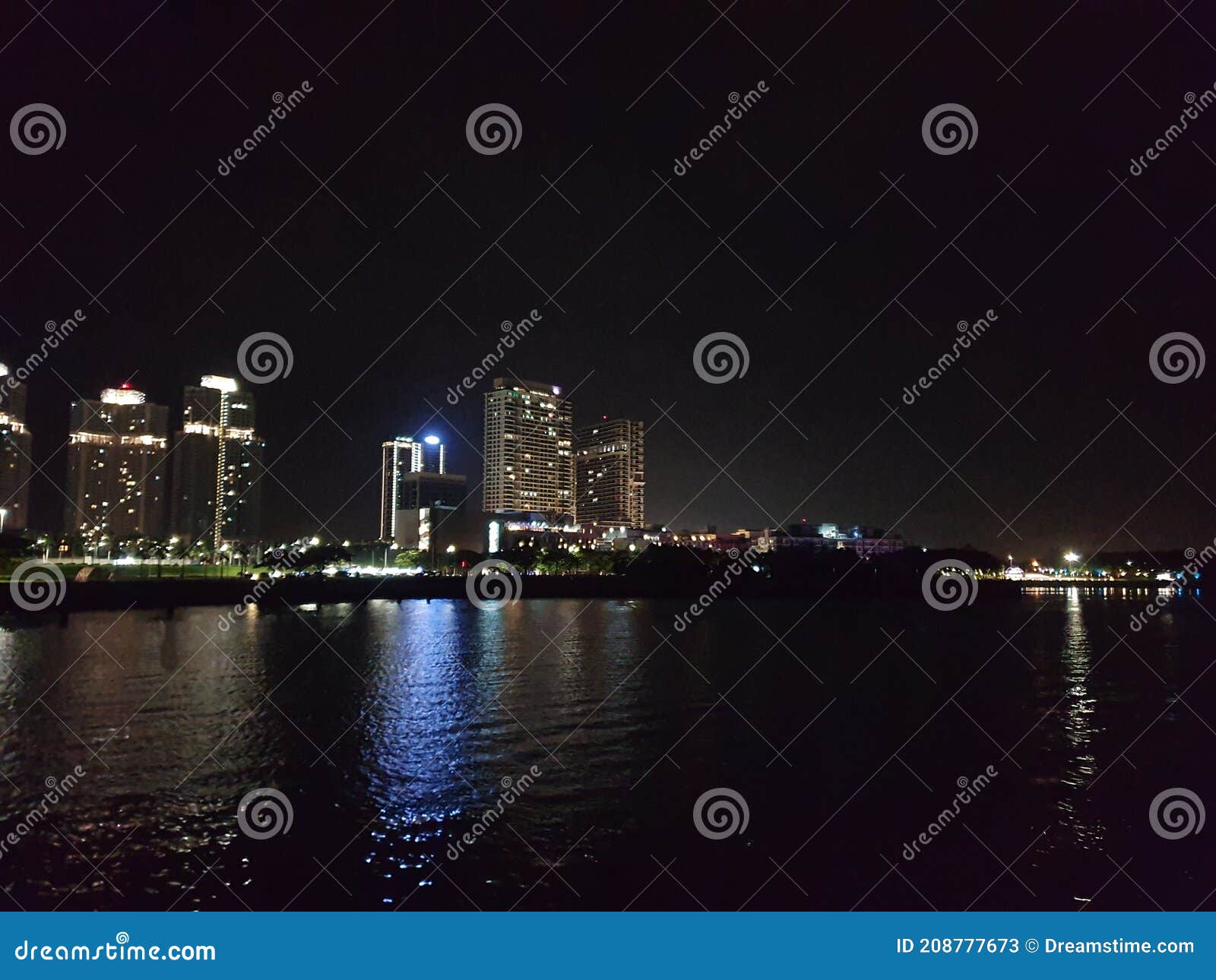 Puteri Harbour at Malaysia Johor Stock Image - Image of malaysia, night ...