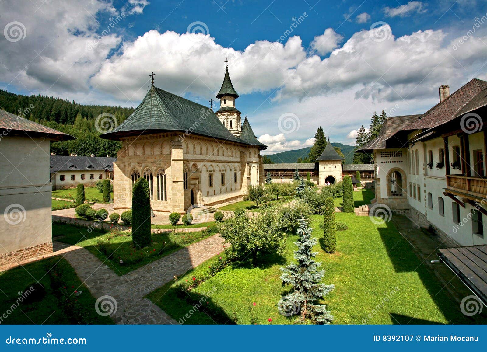 Putna monastery stock image. Image of entrance, landmark - 8392107