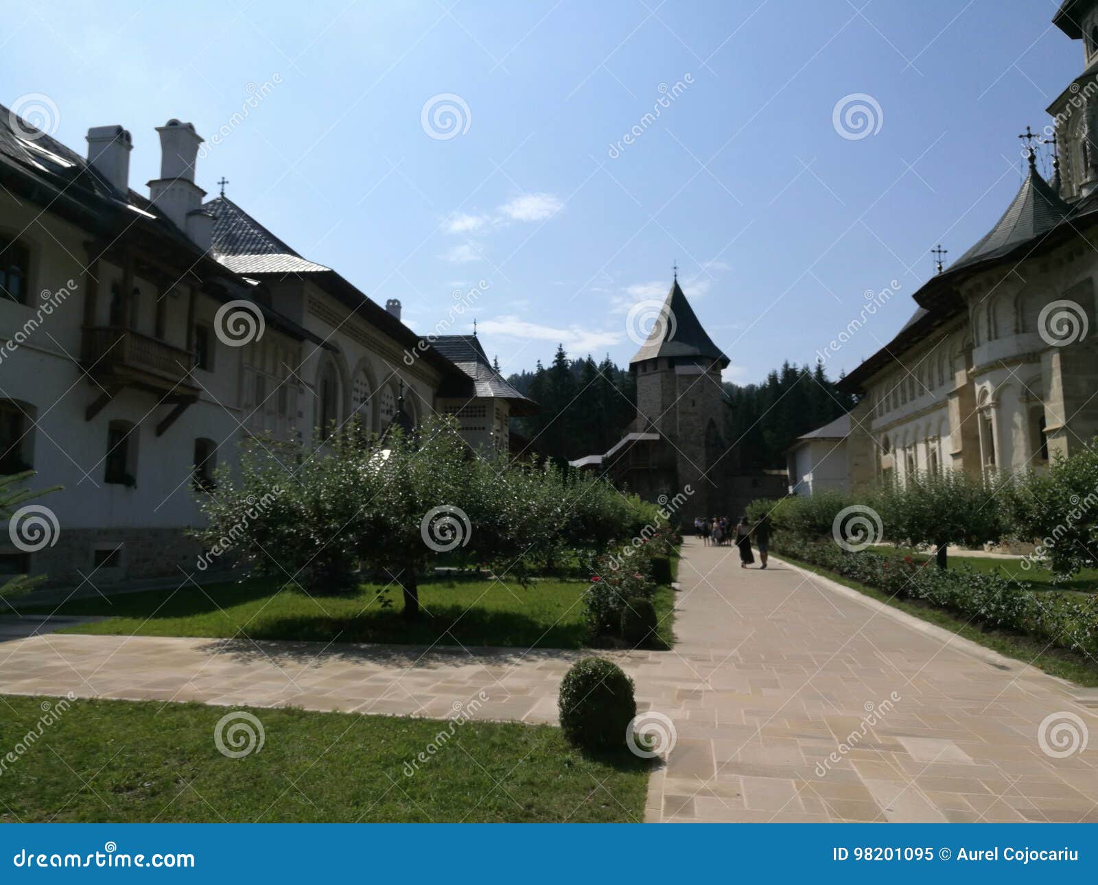 Putna monastery yard editorial image. Image of putna - 98201095