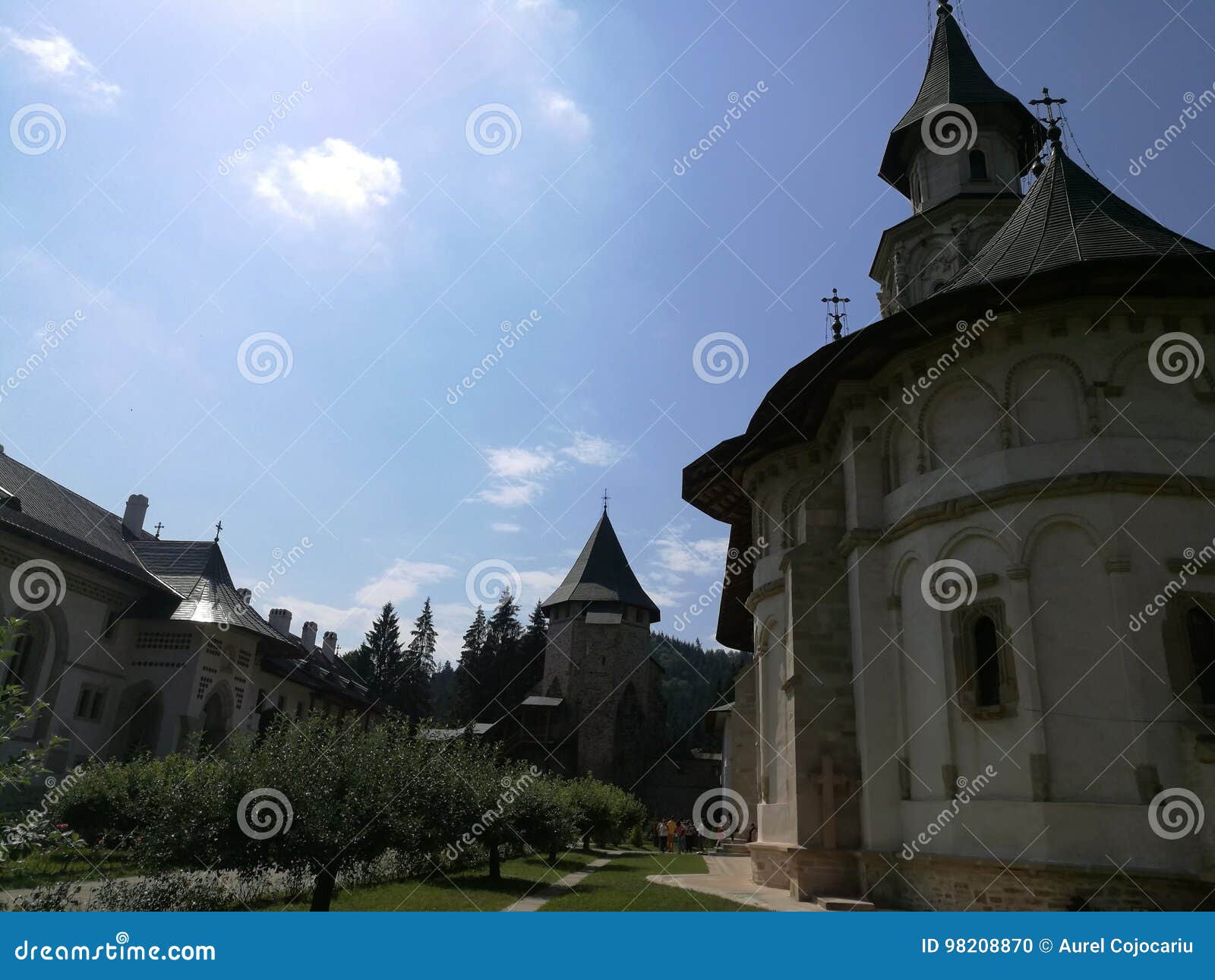 Putna monastery yard editorial image. Image of chacent - 98208870