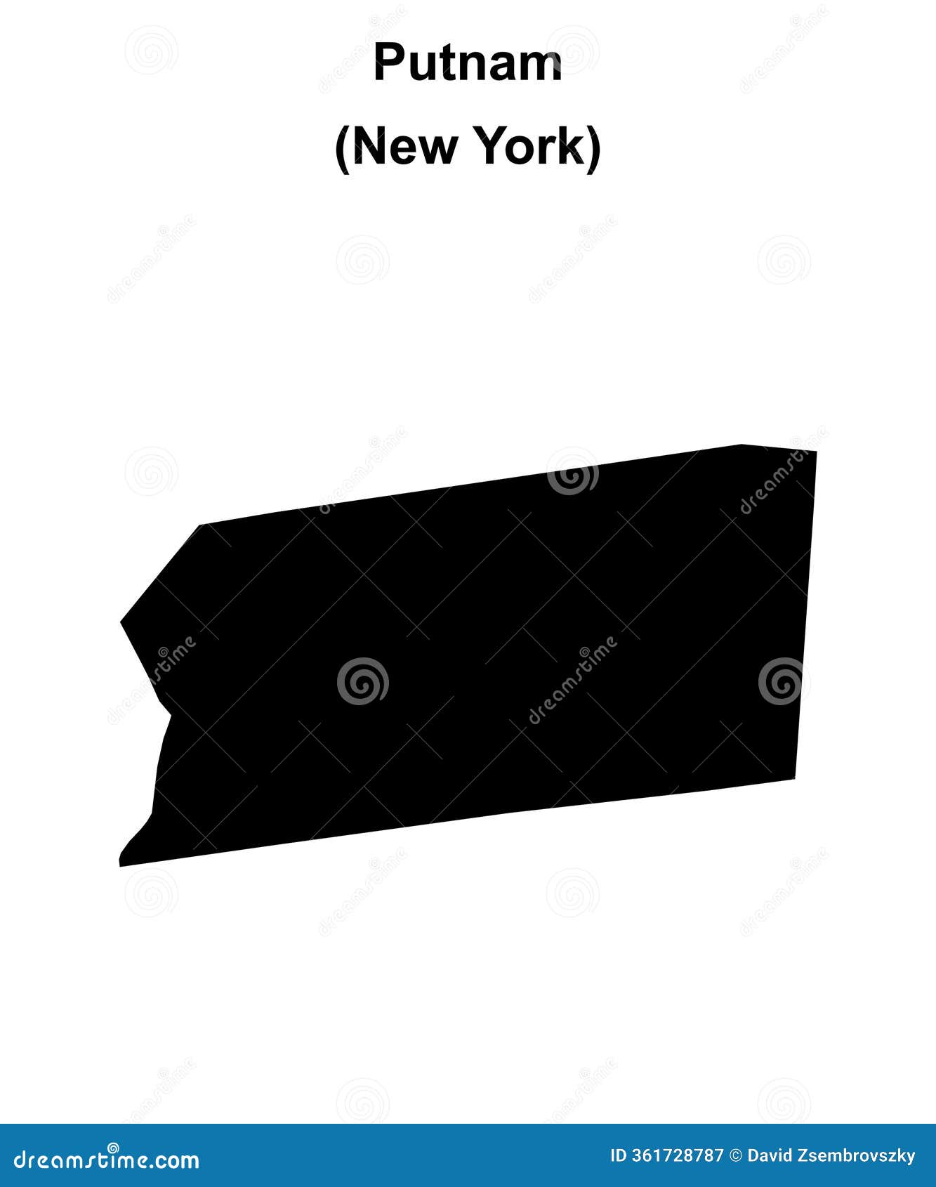 Putnam outline map stock illustration. Illustration of territory ...