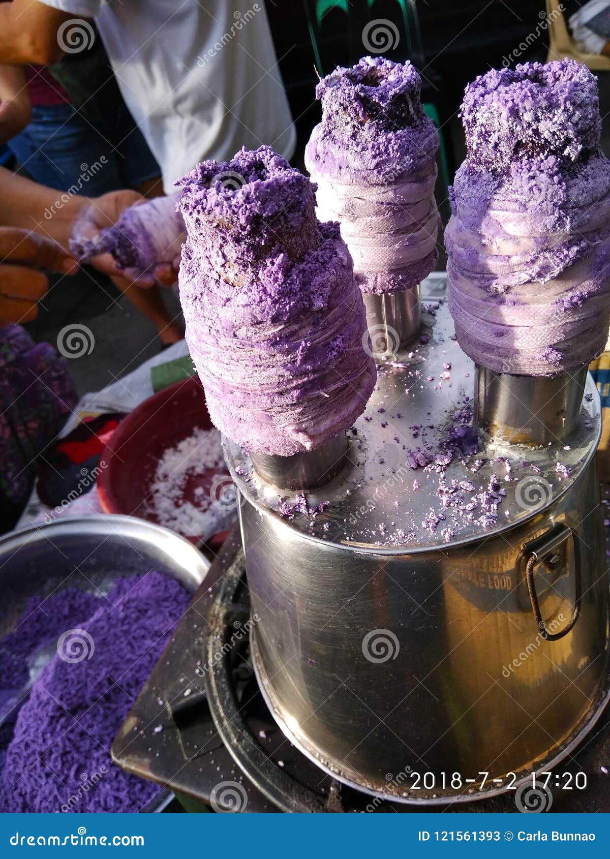 Puto-bumbong editorial stock photo. Image of originated - 121561393