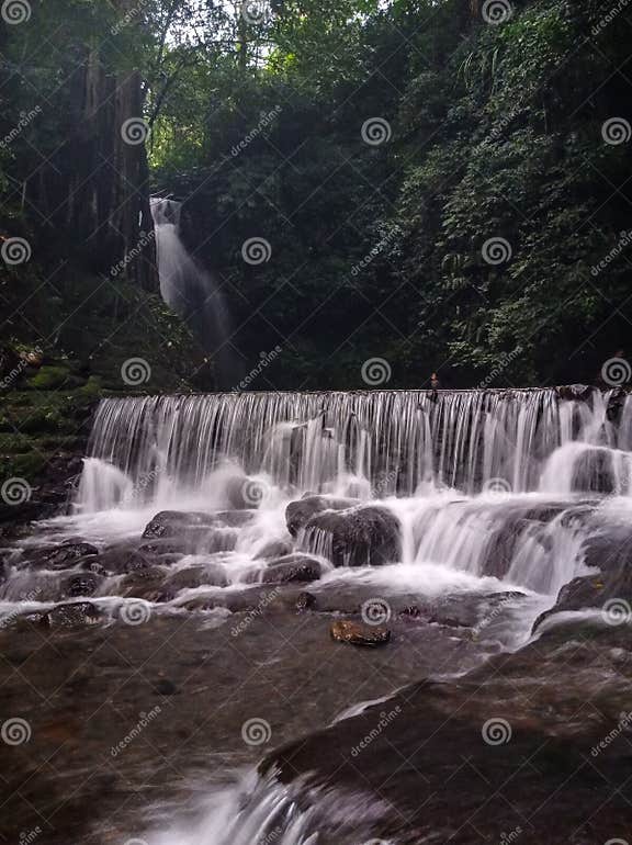 Putri Waterfall at Kuningan West Java Stock Image - Image of waterfall ...