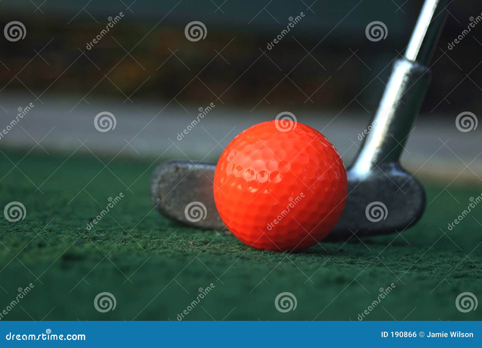 Putter and Ball stock photo. Image of entertainment, golf - 190866