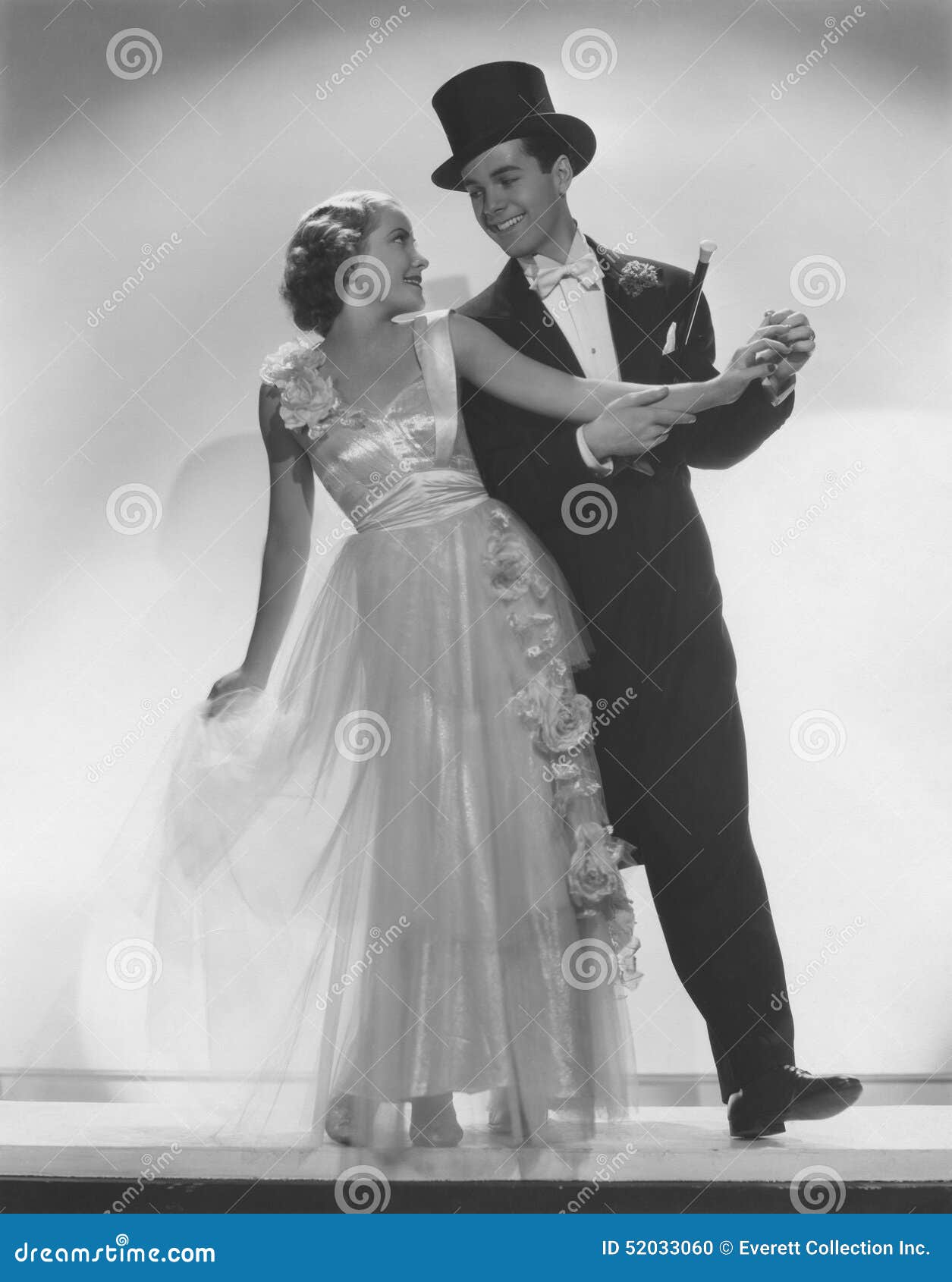 Puttin on the ritz stock photo. Image of gown, couple - 52033060