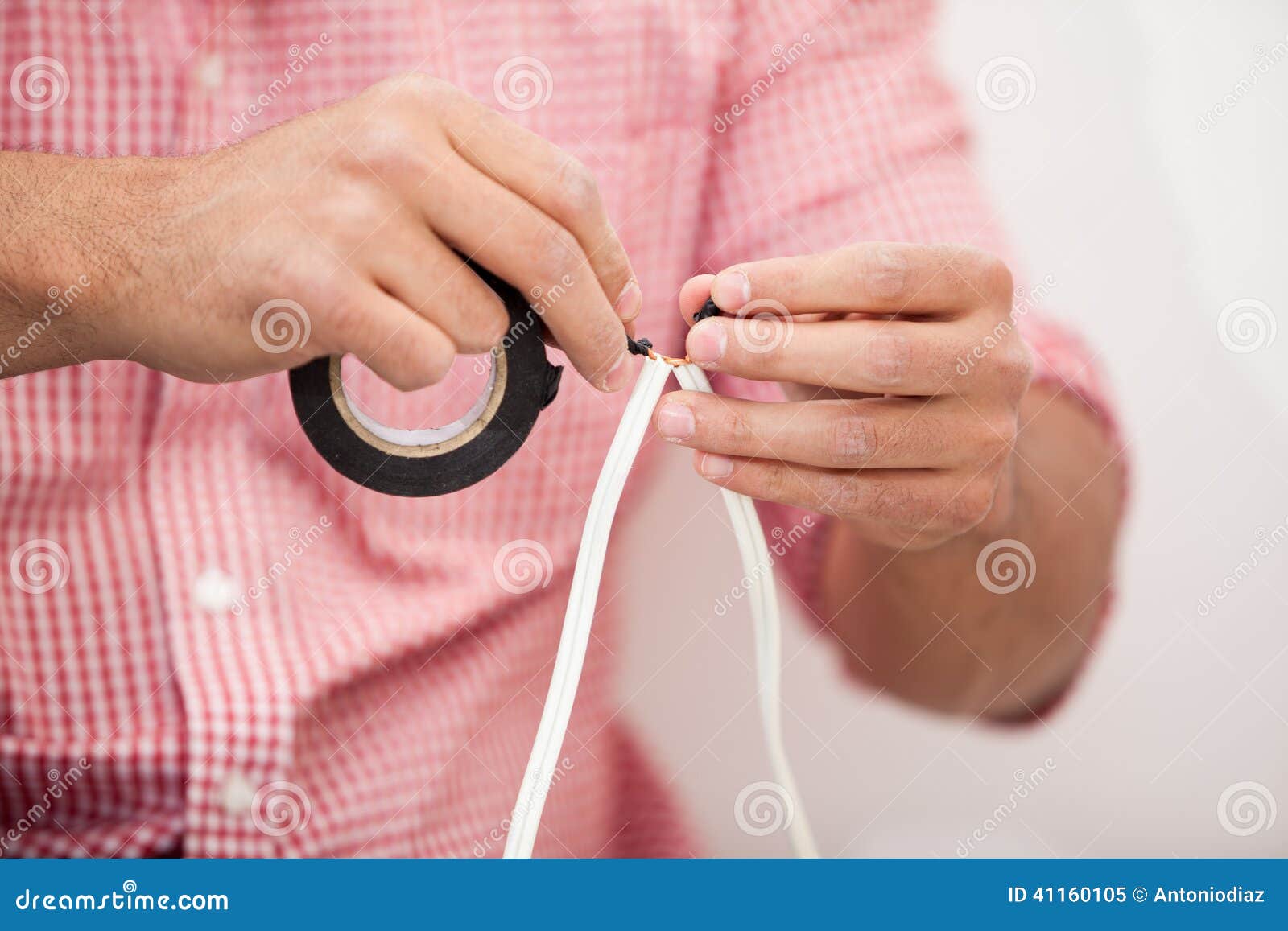 Putting cables together stock image. Image of home, cable - 41160105
