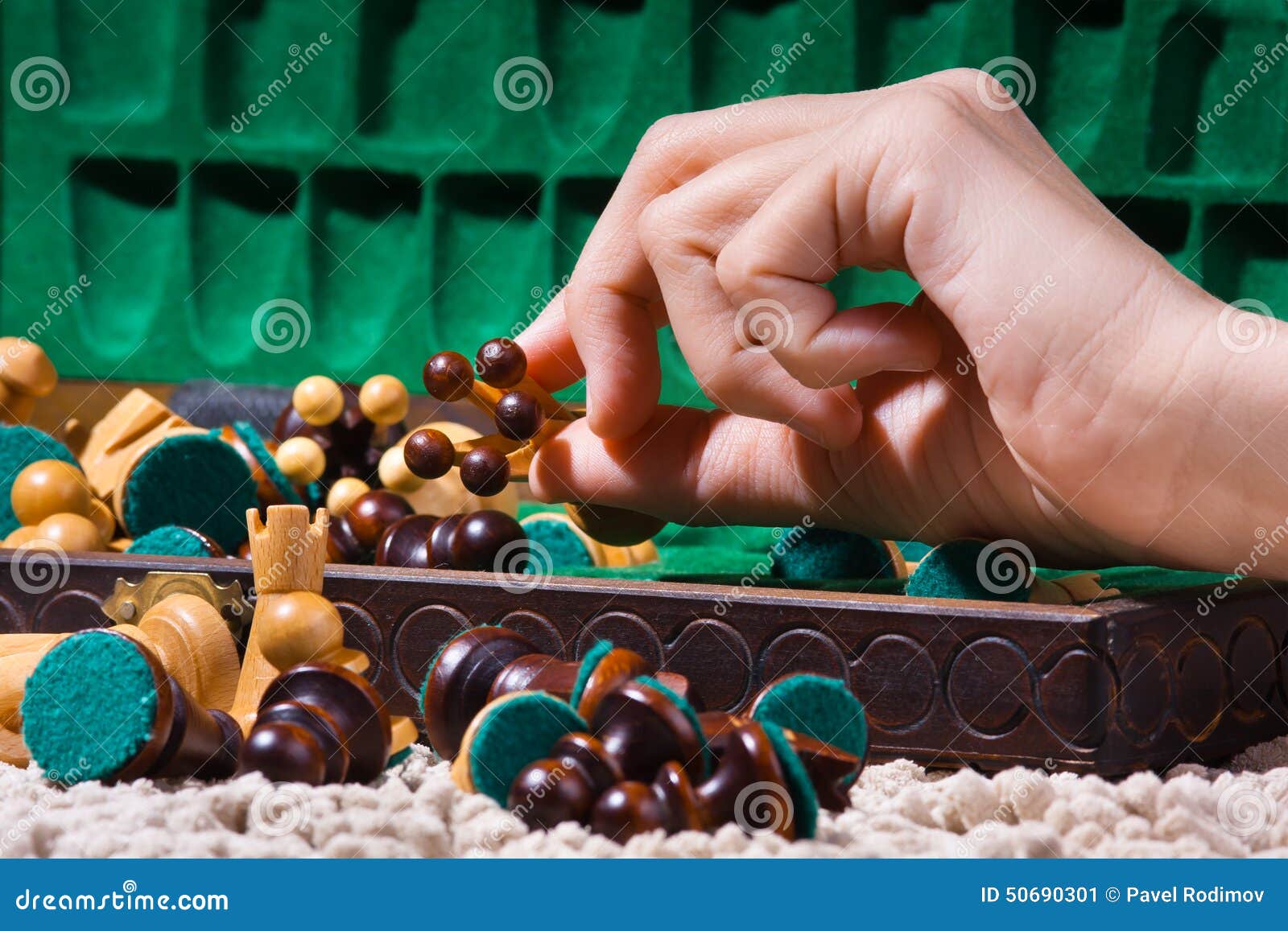 Putting the Chess Pieces in Box Stock Image - Image of piece, human ...
