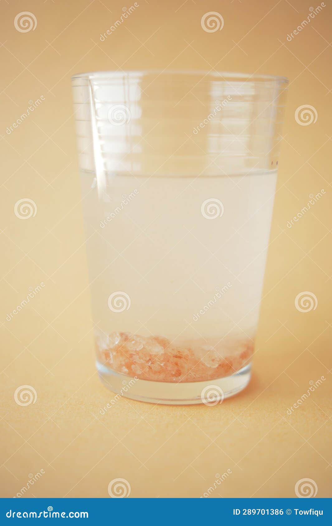 Putting Dried Pink Himalayan Salt in Water Stock Photo - Image of ...