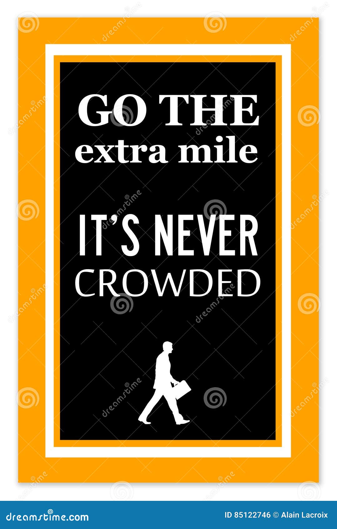 Extra mile extra effort stock illustration. Illustration of career ...