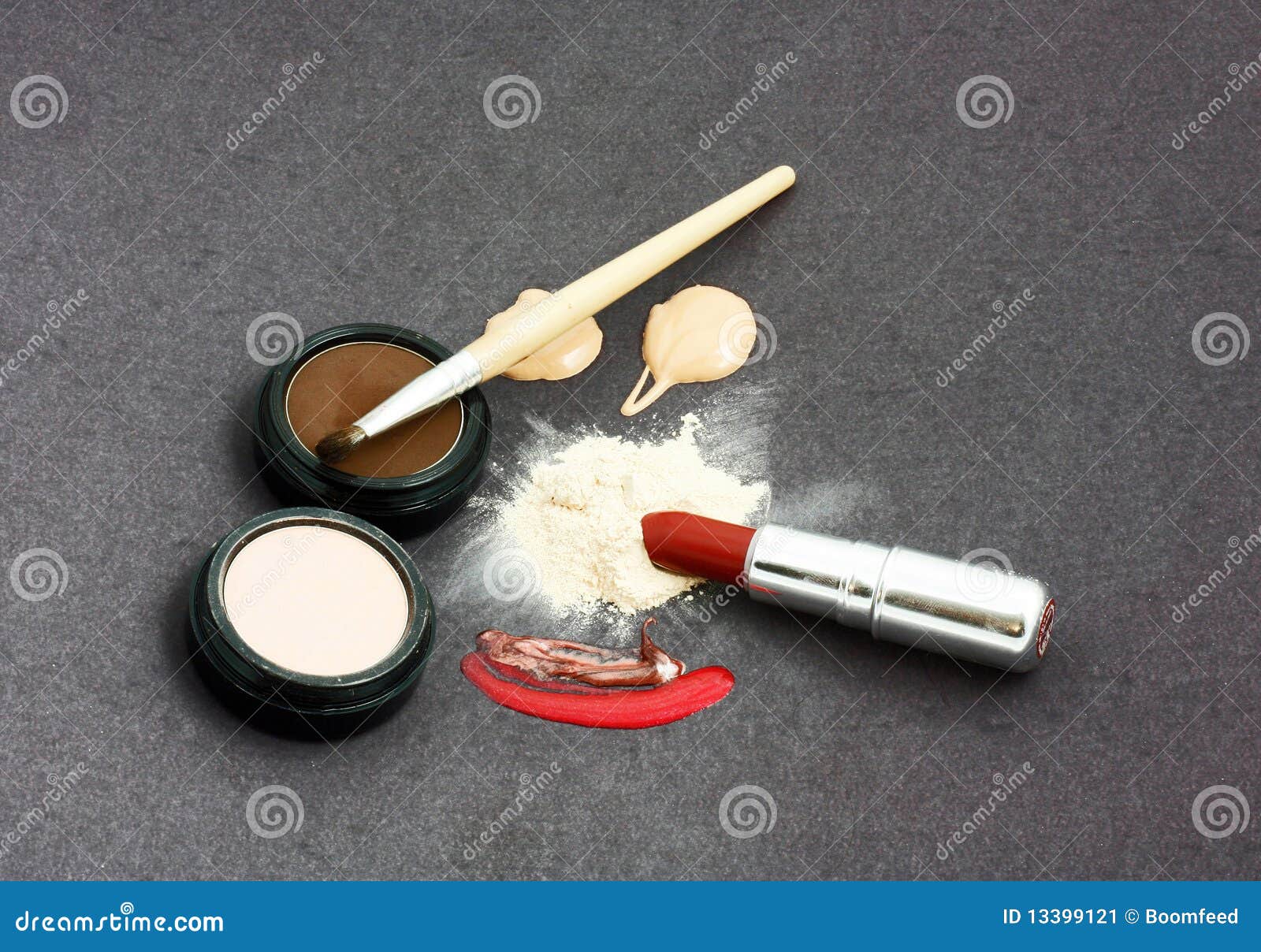 Putting on a Good Face stock image. Image of lipstick - 13399121