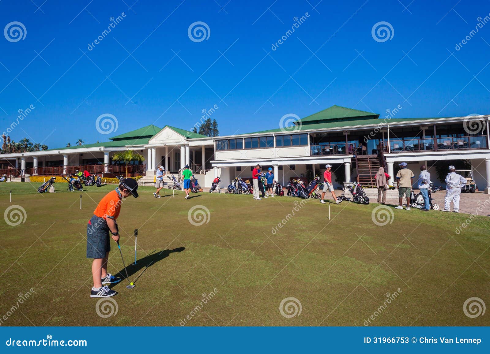 Putting Green Junior Players Club Photo stock éditorial - Image du ...