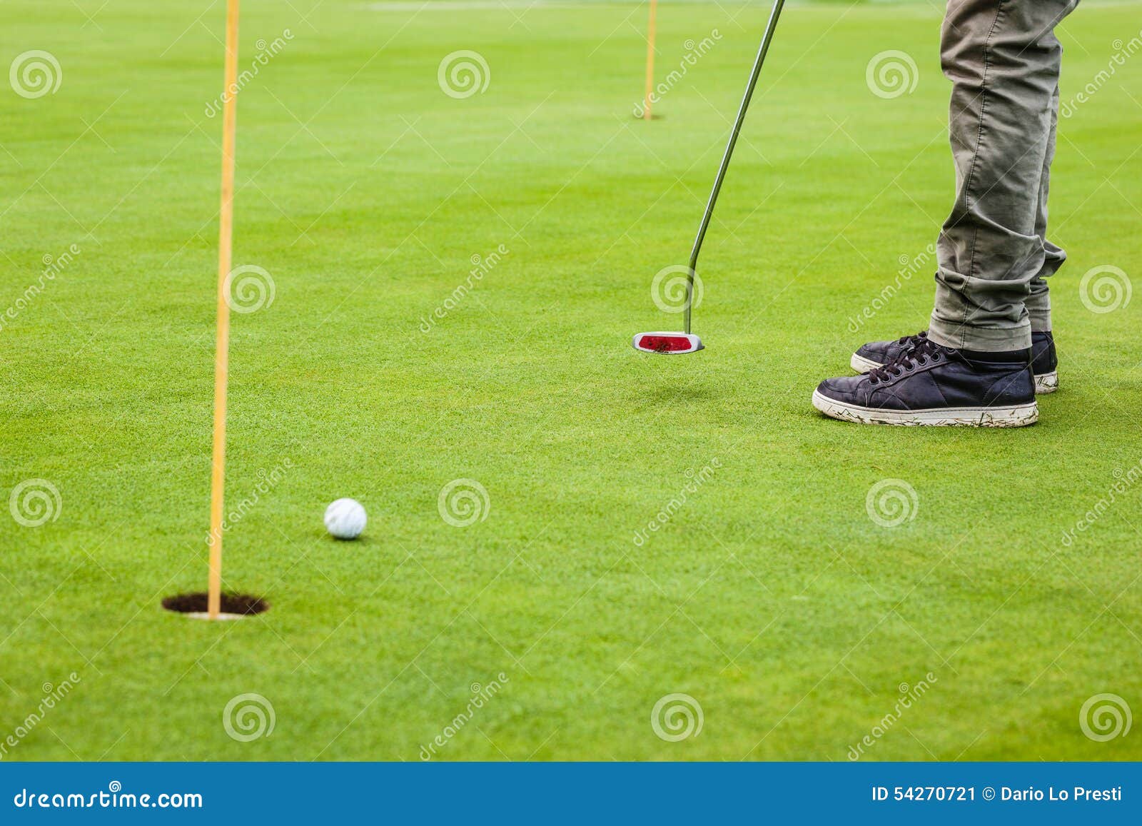 Putting green practice stock image. Image of golf, golfball - 54270721
