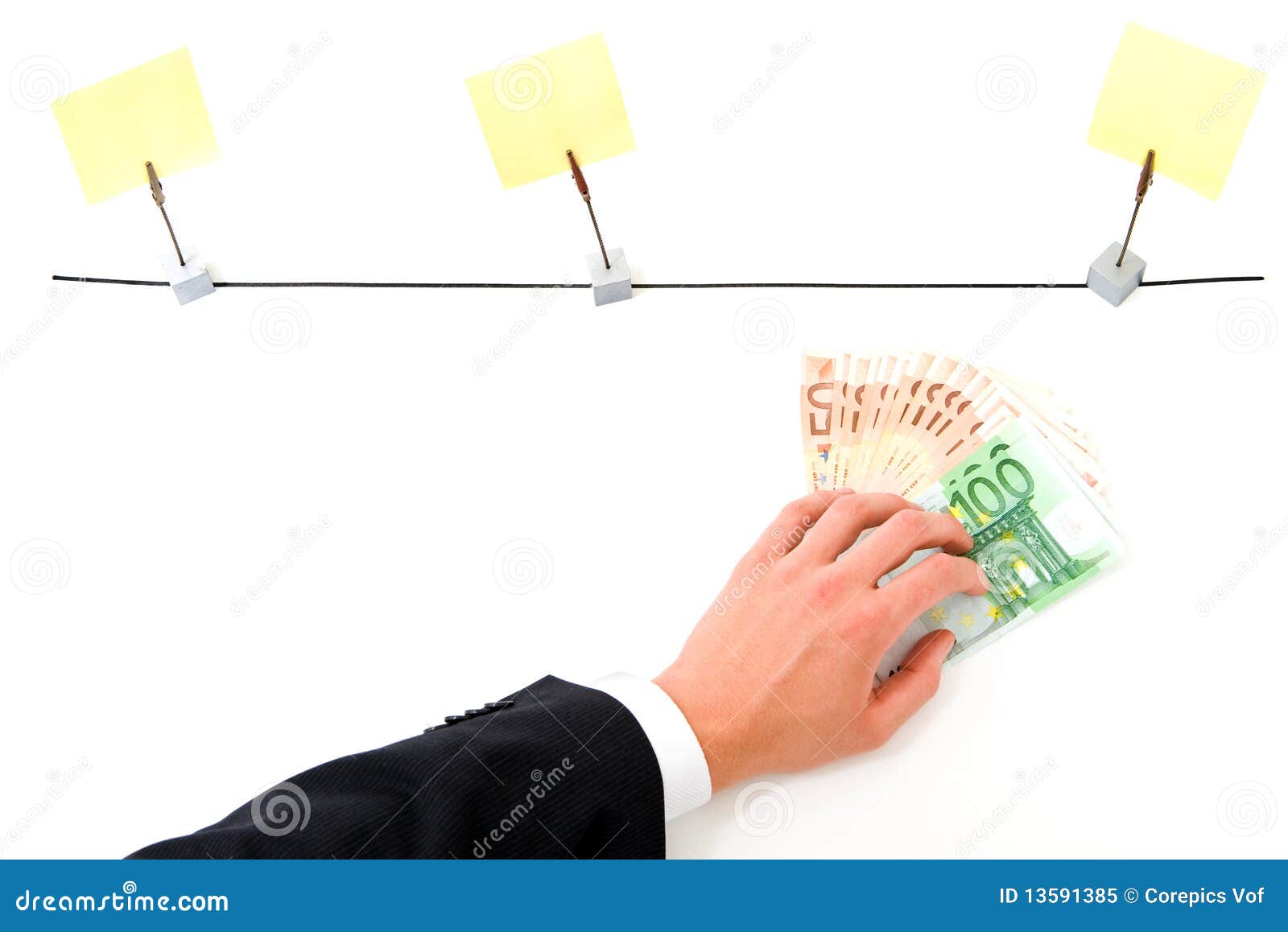 Putting Money Aside for the Future Stock Image - Image of time ...
