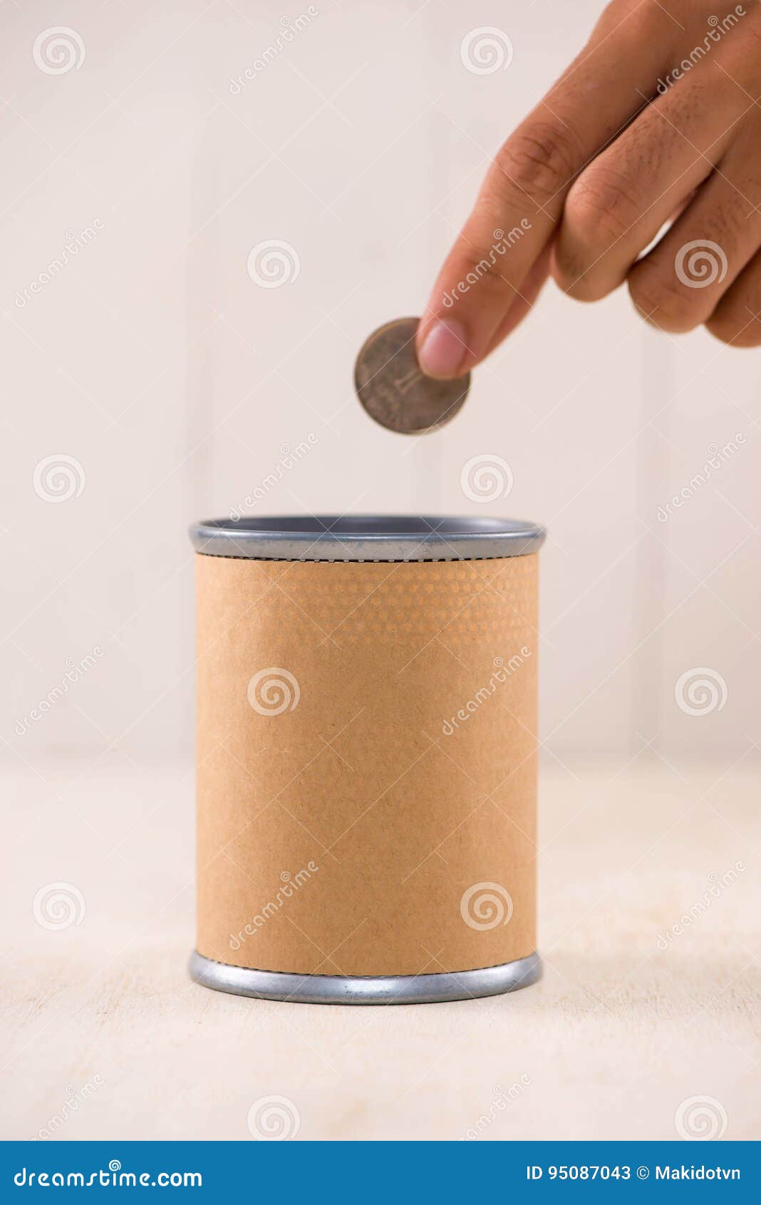 Putting Money into Donation Box. Donate Concept. Stock Image - Image of ...