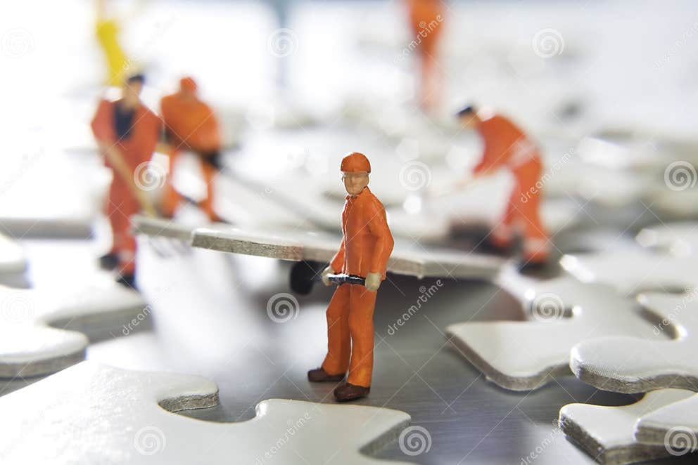 Putting the Pieces Back Together Stock Image - Image of solution, error ...