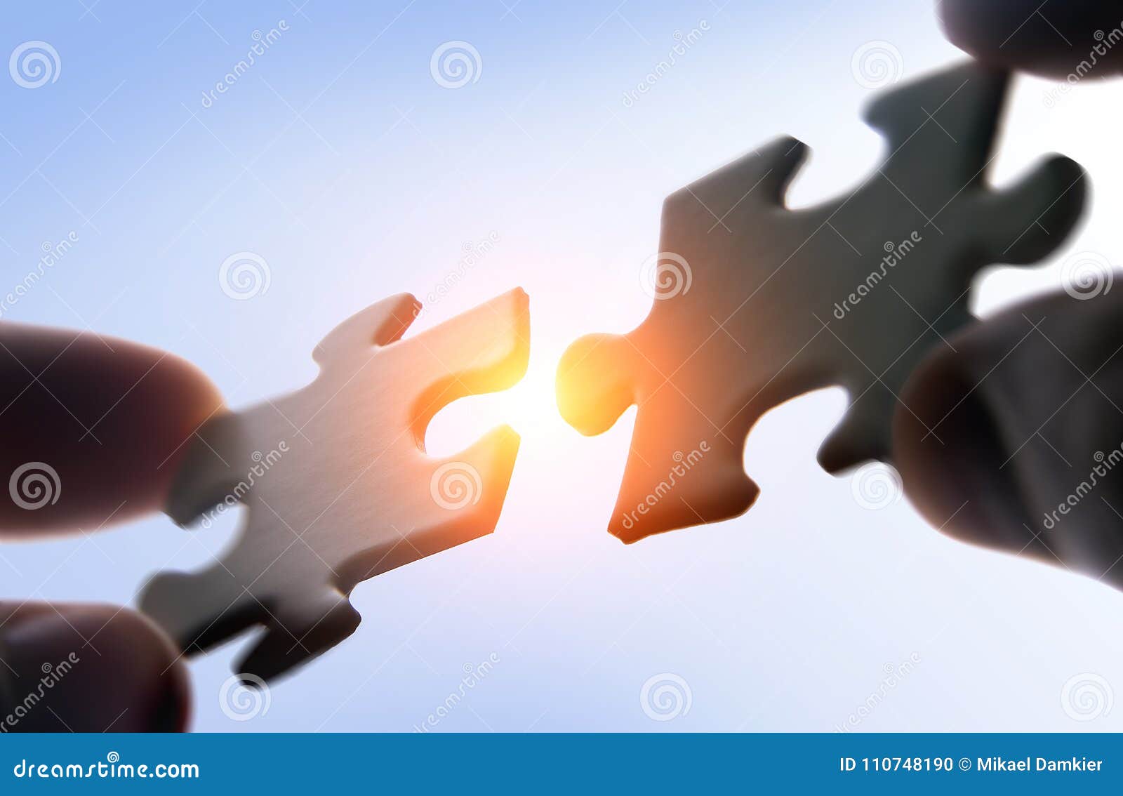 Putting Puzzle Pieces Together Stock Photo - Image of jigsaw ...