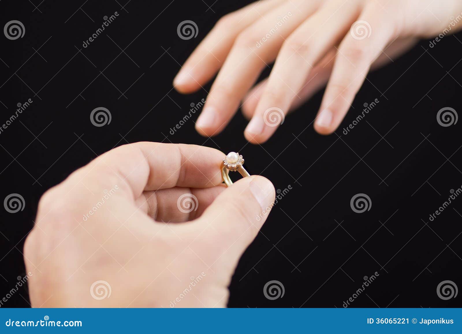 Putting a Ring on Girl S Hand Stock Image - Image of concept, jewelery ...